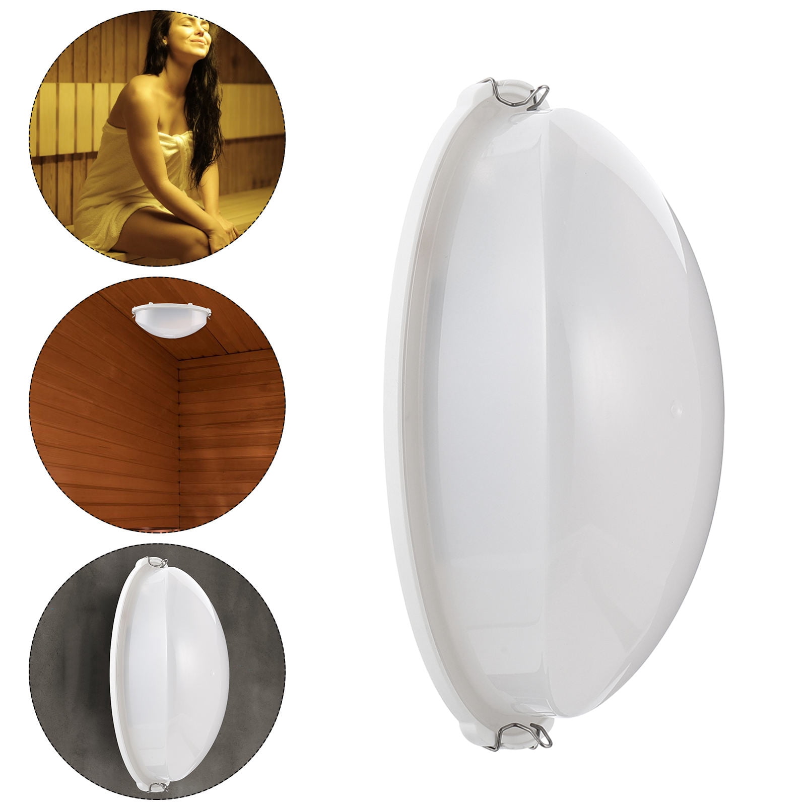 PTOOTP White Rectangular Plastic Sauna Steam Room Proof Illumination 1 ...