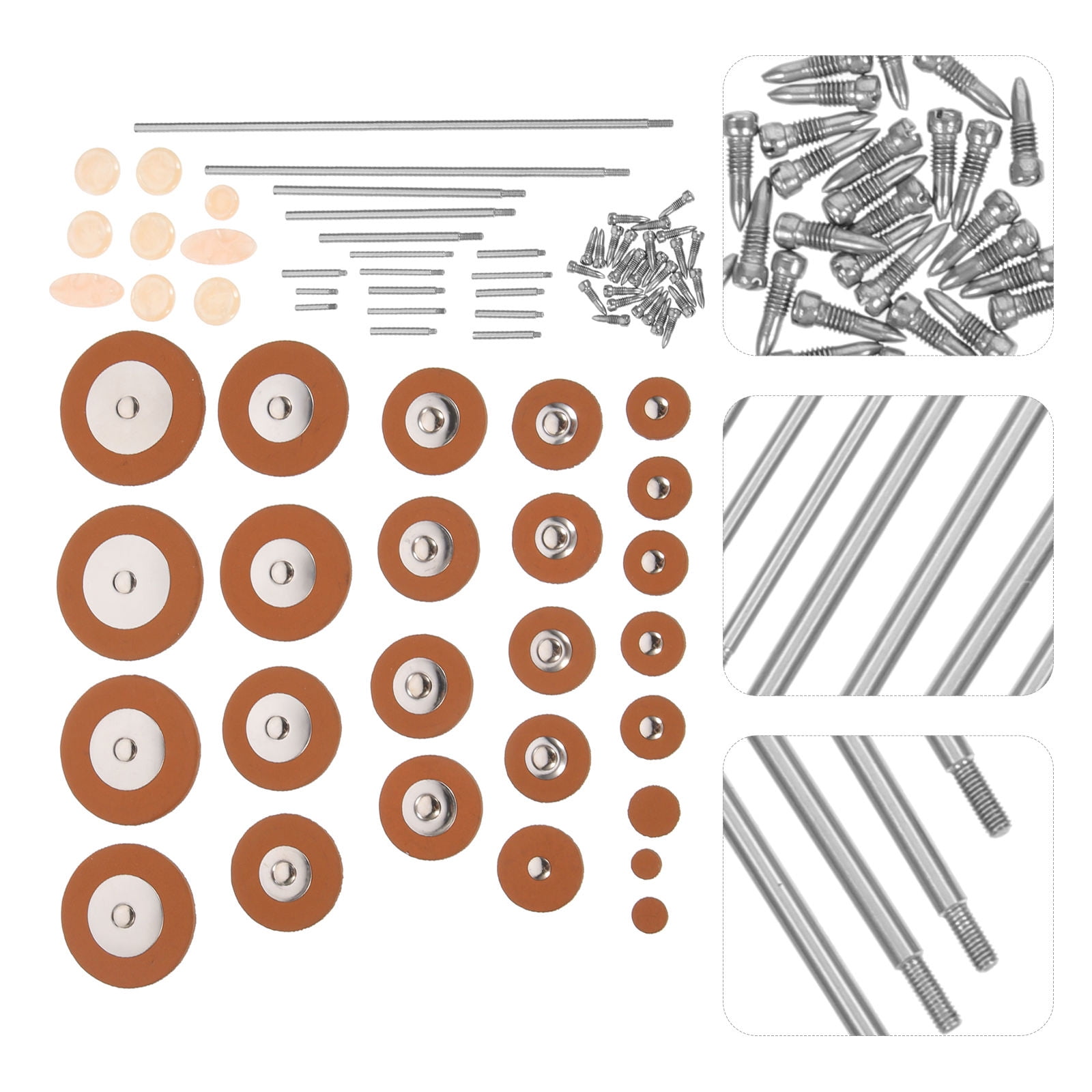 PTOOTP Alto Saxophone Repair Kit Coffee Plastic Metal Leather 1 Set 1 ...