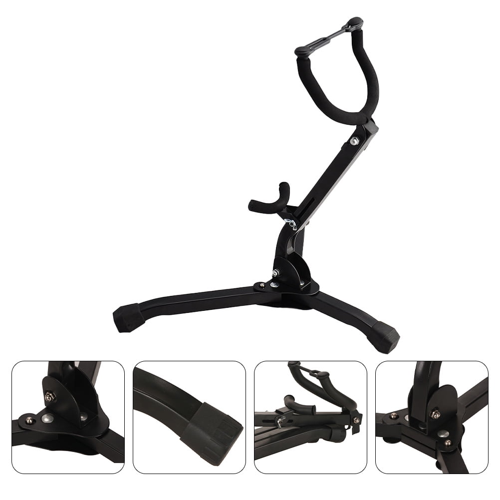 PTOOTP Saxophone Stands Tenor Sax Stand Portable Iron Black 1Pack ...