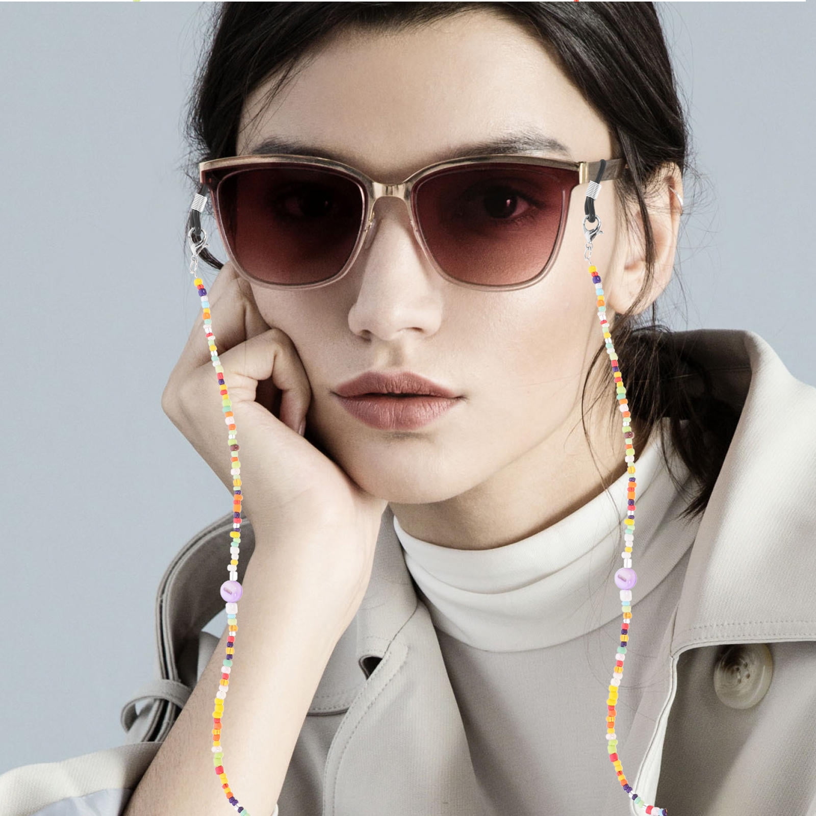 PTOOTP Spectacle Chain 1Pack for Women with Glass Beads and Shell in ...