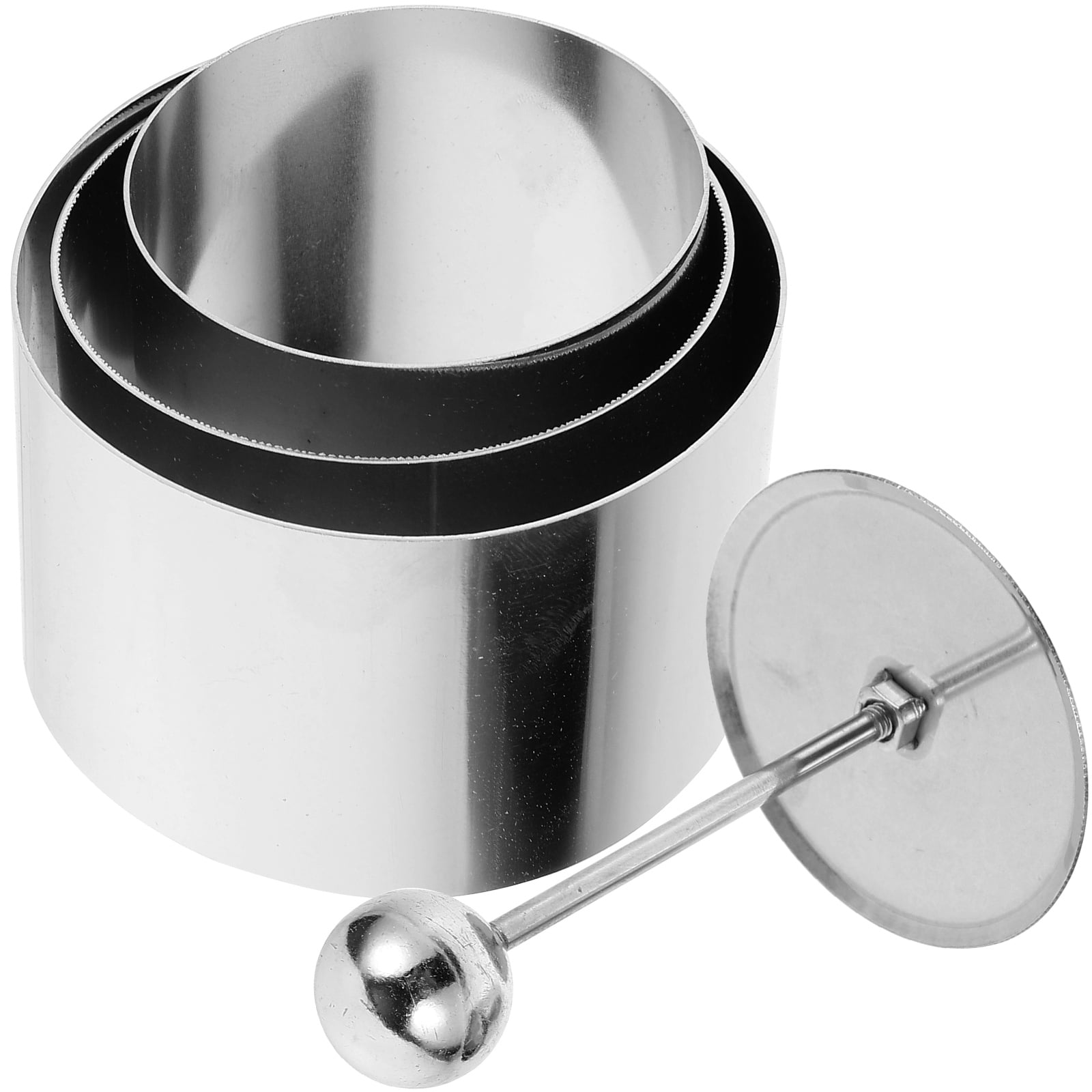 PTOOTP Stainless Steel Mousse Rings Cake And Pastry Rings Silver 8.00X8 ...