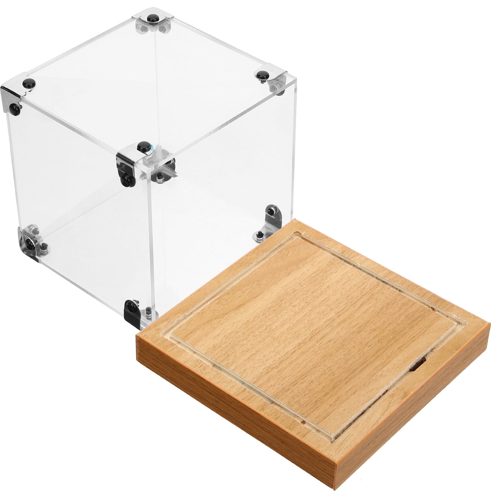 PTOOTP Statue Display Case 1Pcs with Dustproof and Storage for Home ...