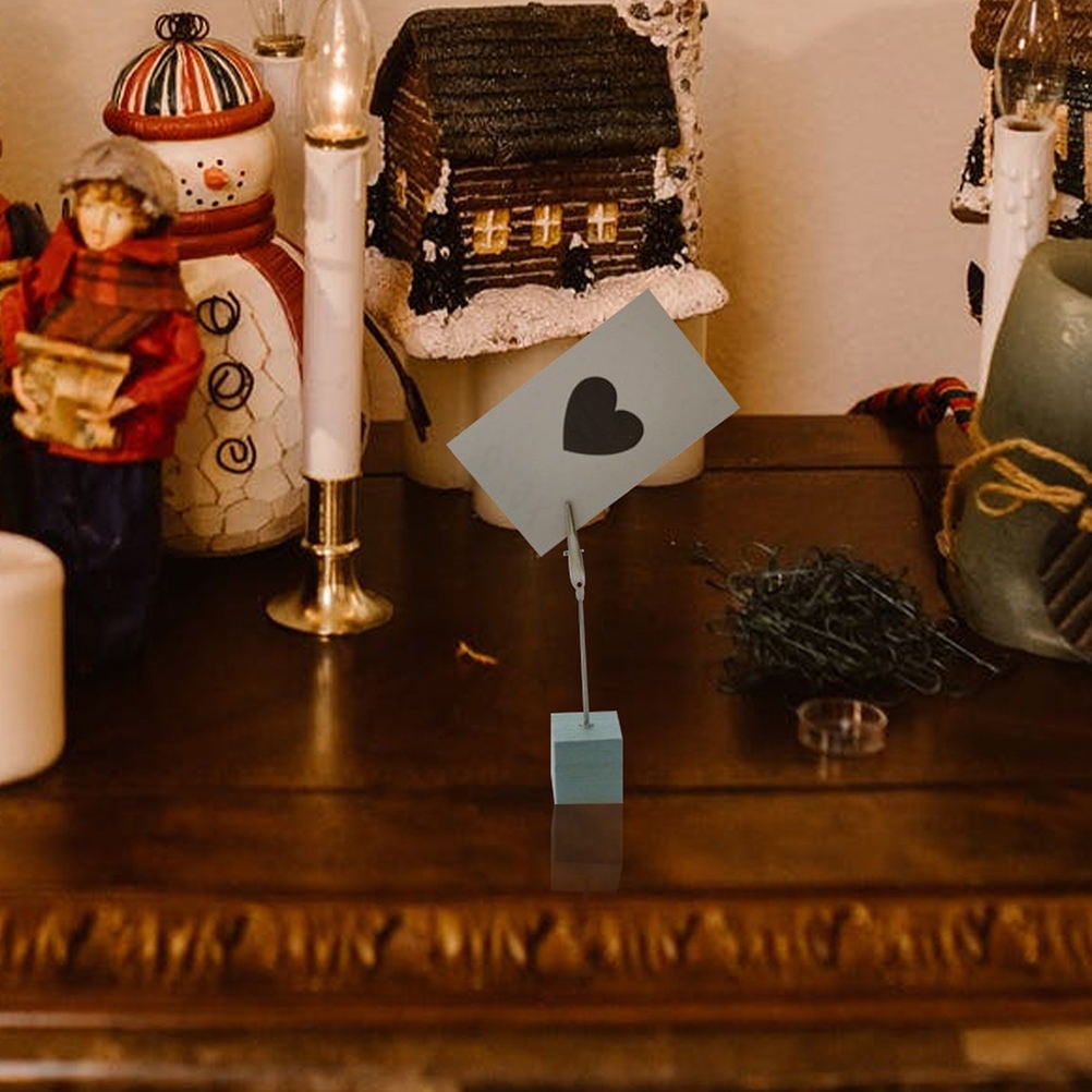 PTOOTP Table Card Holders Wood Blessing Card Display Synthesis Material ...