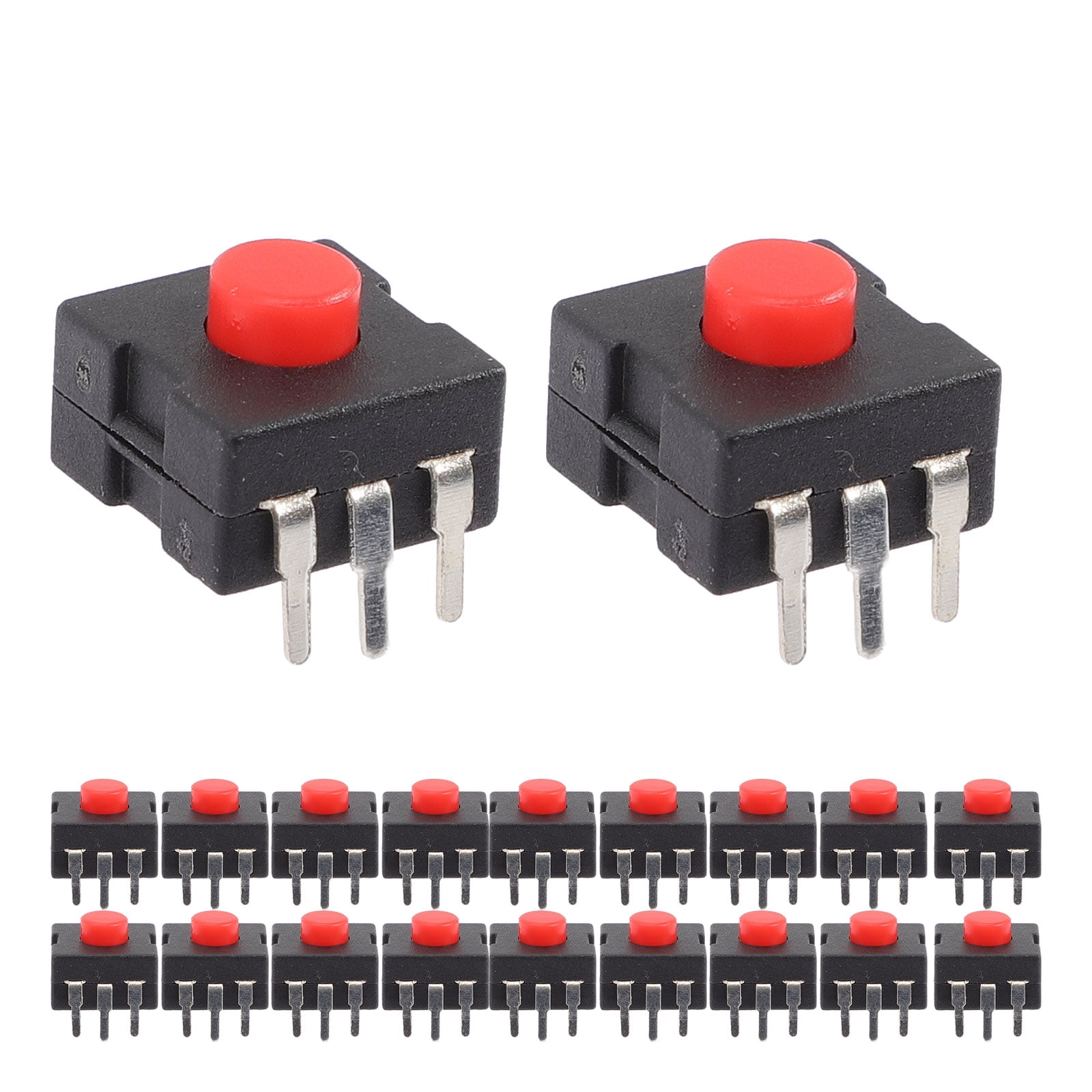 PTOOTP Torch Supplies 20Pack Push Button Switches Assorted Color for ...