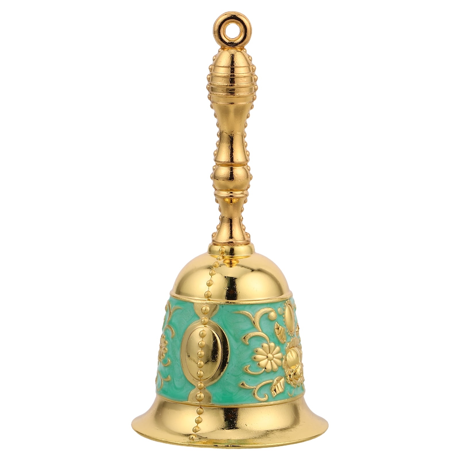 PTOOTP Light Green Metal Handheld Bell Retro Design for Classroom ...