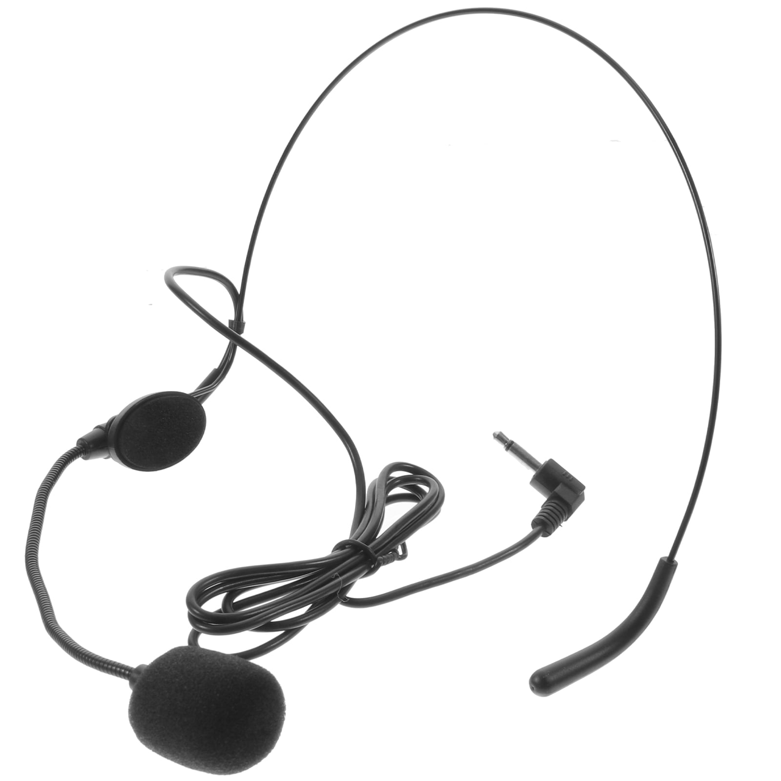 PTOOTP Wearable Black Headset Microphone 3.5mm for Speaking Clear Sound ...