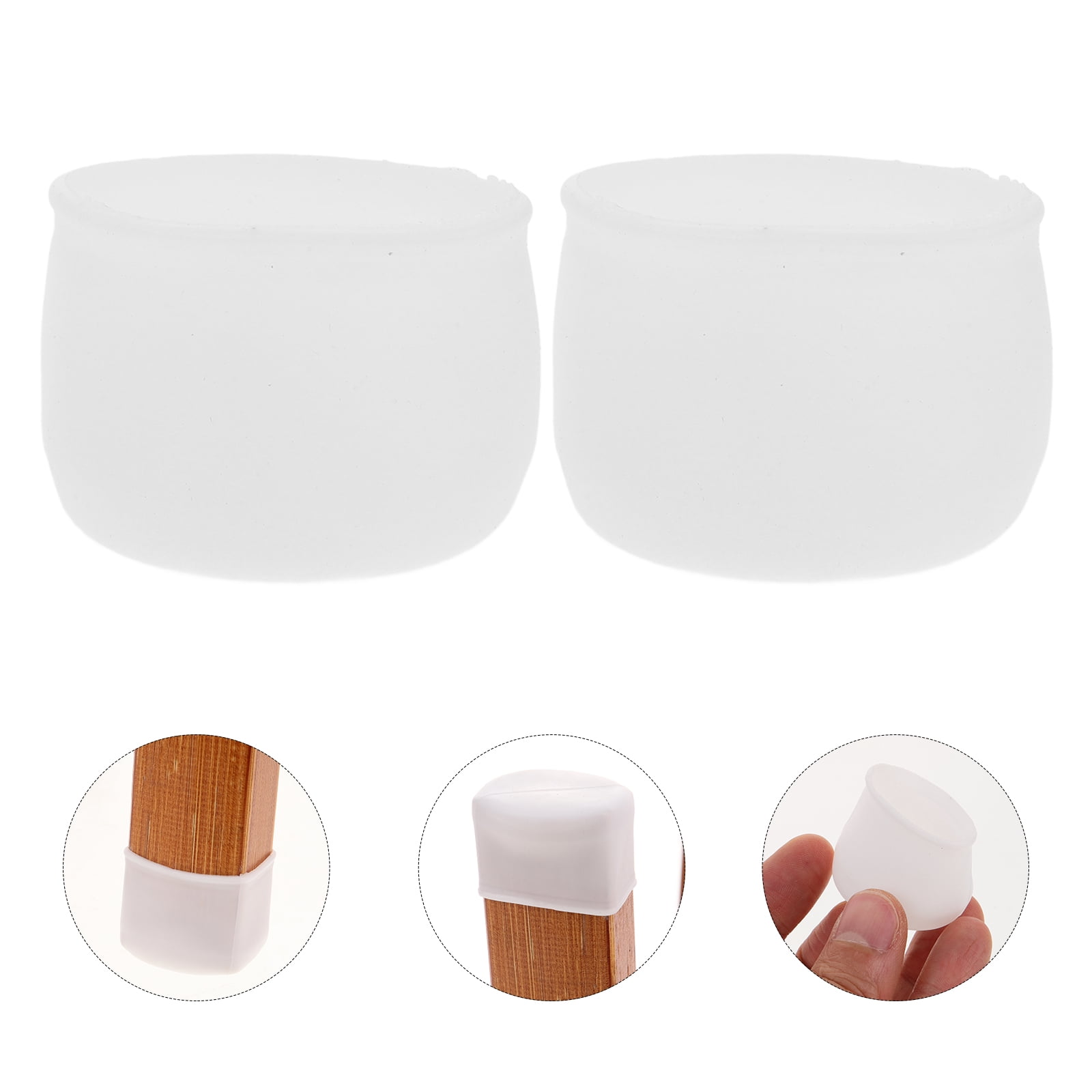 PTOOTP White Silicone Furniture Leg Caps 20pc - Walmart.com