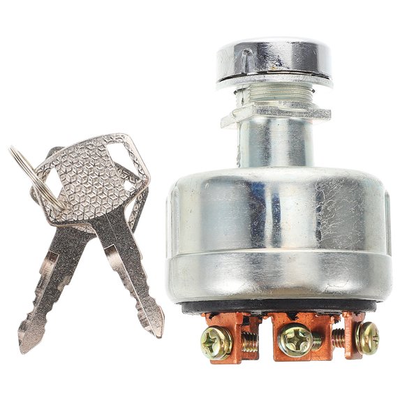 PTOOTP Ignition Switch Heavy Duty Metal Silver for Motorbike Durability ...