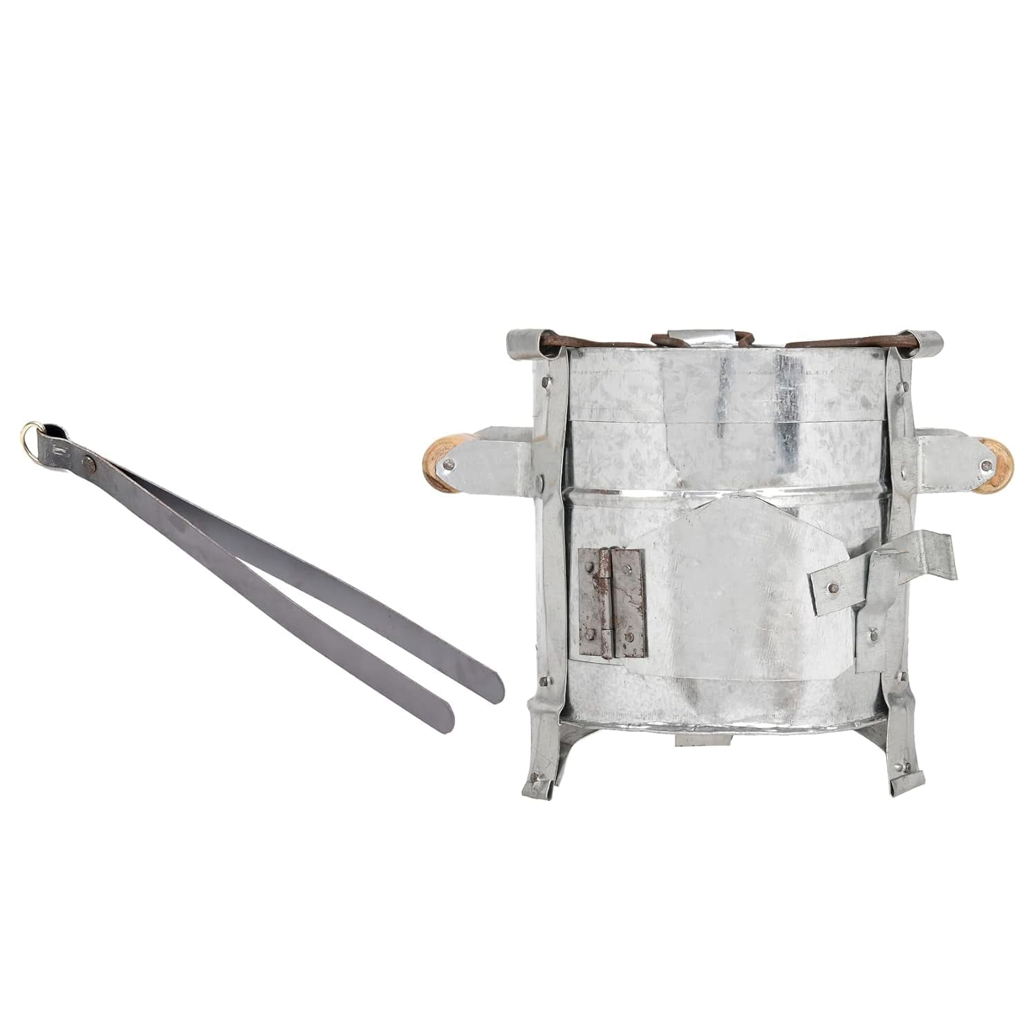 PTR Handmade Iron Sigdi with Free Iron Chimta Tong Indian Traditional ...