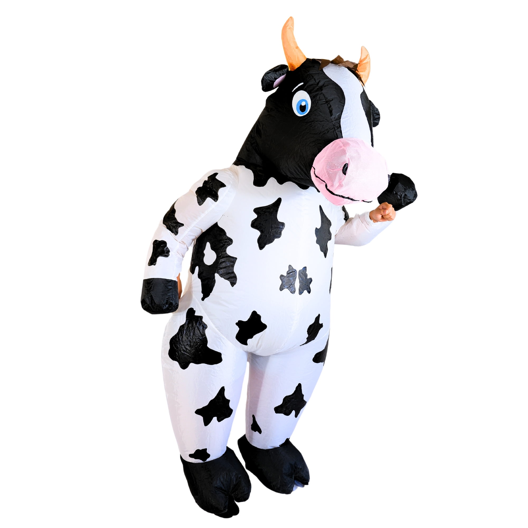 PTS Inflatable Costume Adult, Blow Up Cow Costume for Halloween ...