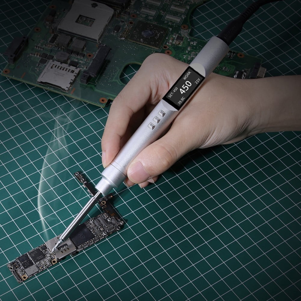PTS200 Smart Soldering Iron USB Type-C Adjustable Digital Soldering ...