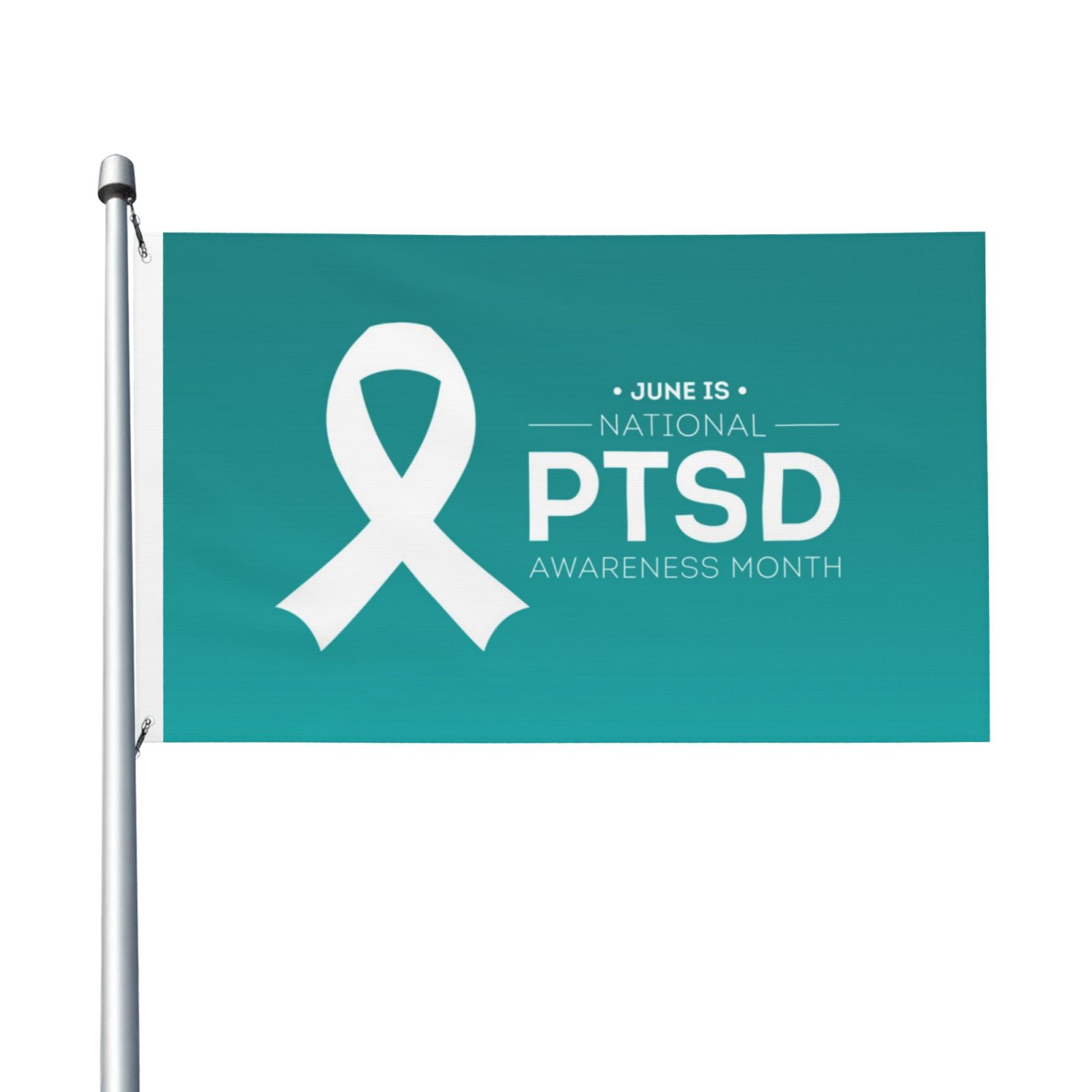 PTSD Awareness Month Garden Flags 3 x 5 Foot Polyester Flag Double Sided Banner with Metal ...