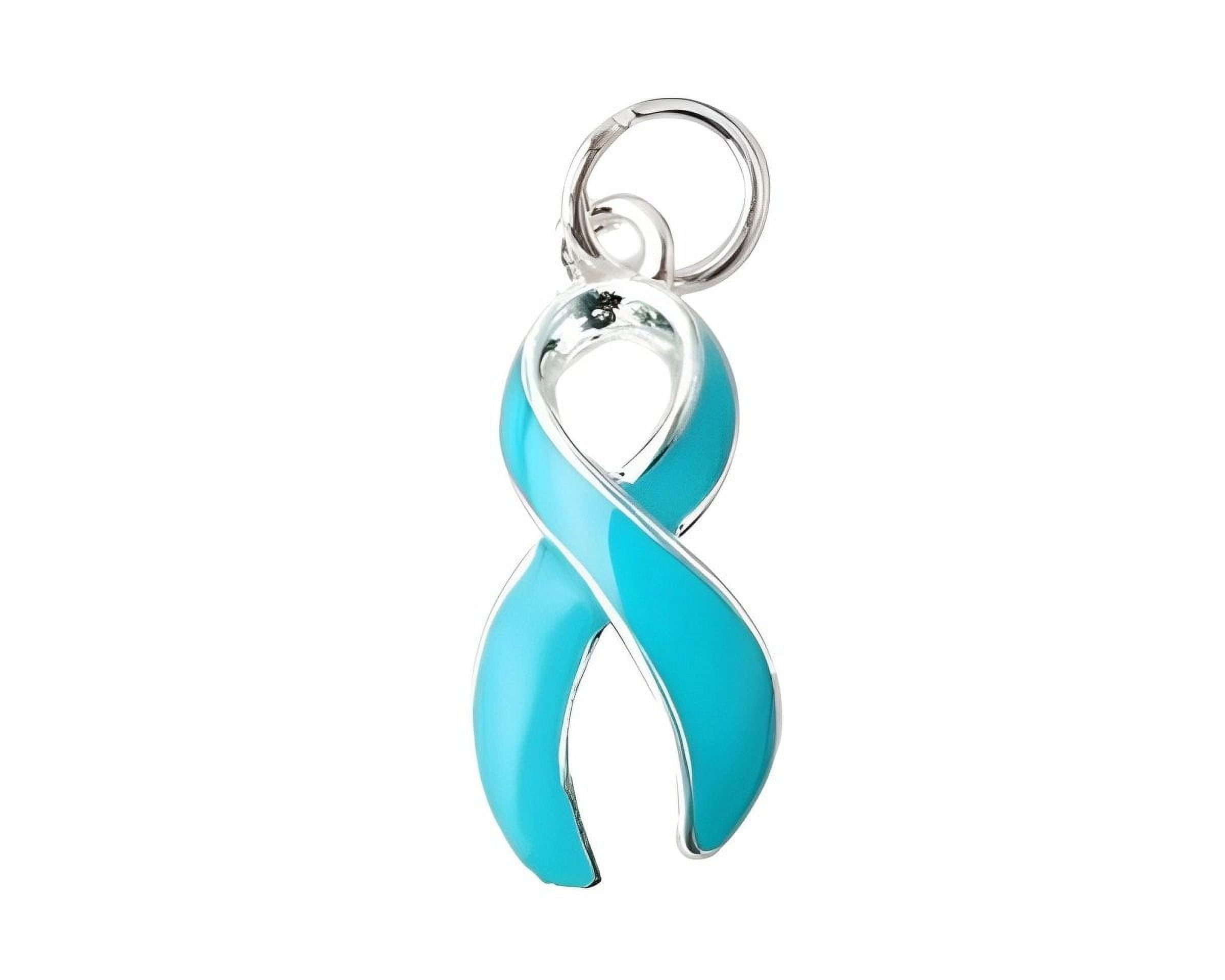PTSD Teal Ribbon Awareness Charm - Walmart Business Supplies