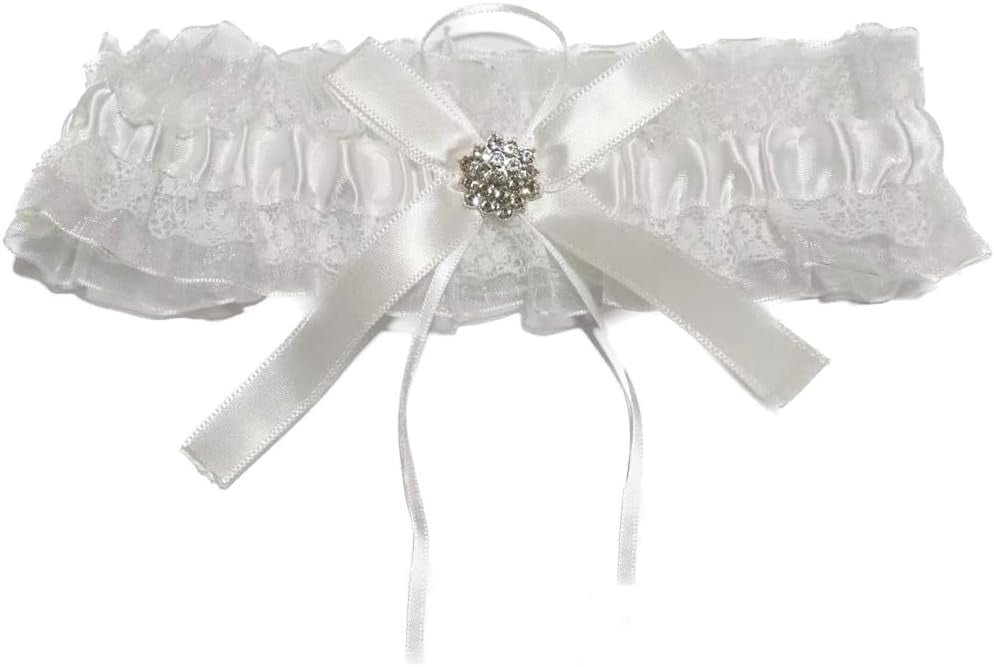 PTYSQJGDX Wedding Garters for Bride Lace Bridal Garters with Bow ...