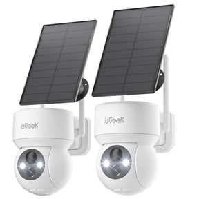 Merkury Smart Outdoor Camera 1080p - Dual Lens Pan-Tilt Security Cam ...