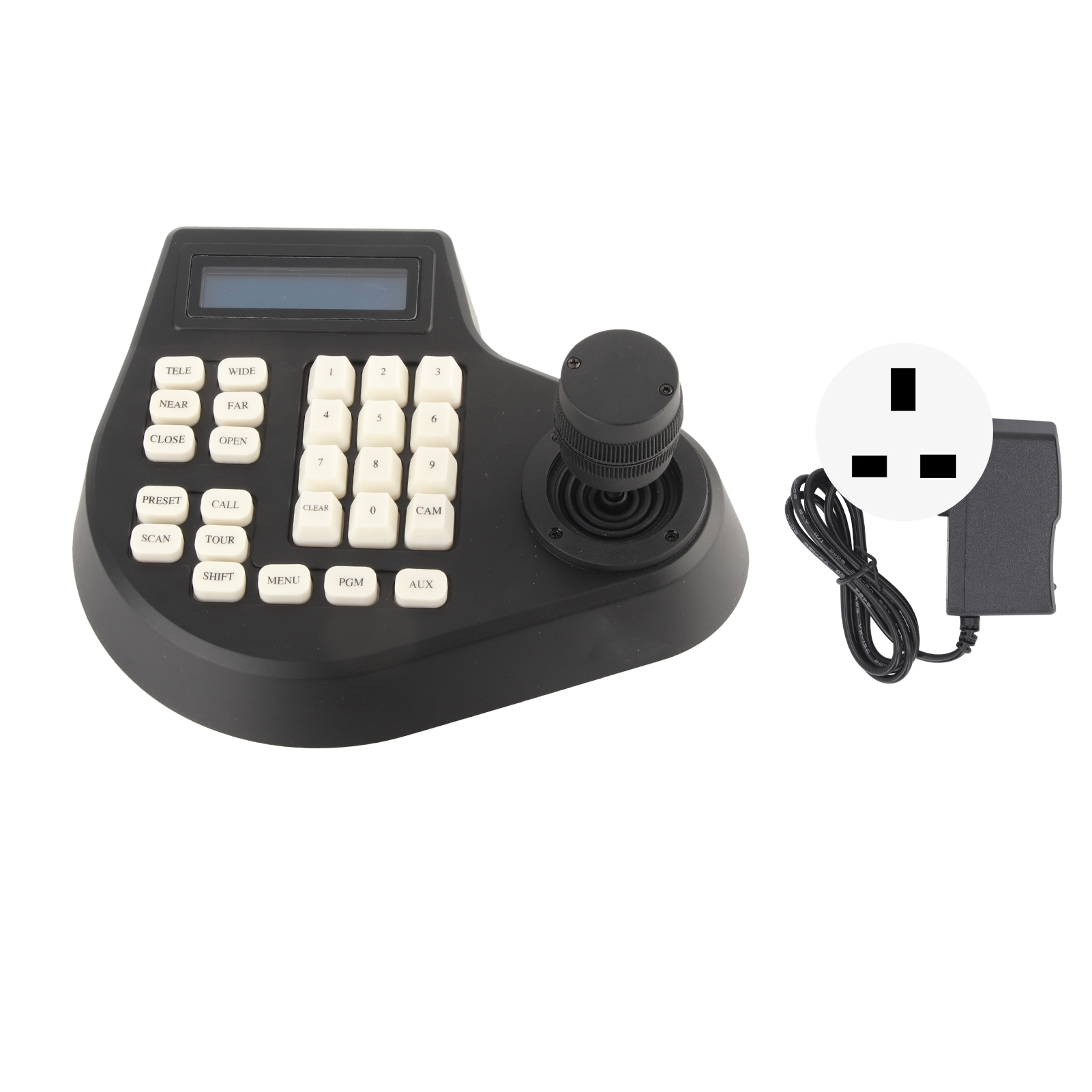 PTZ Pan Tilt Keyboard Controller Analog Coaxial Dome Camera Controller with 2D Joystick RS485 ...