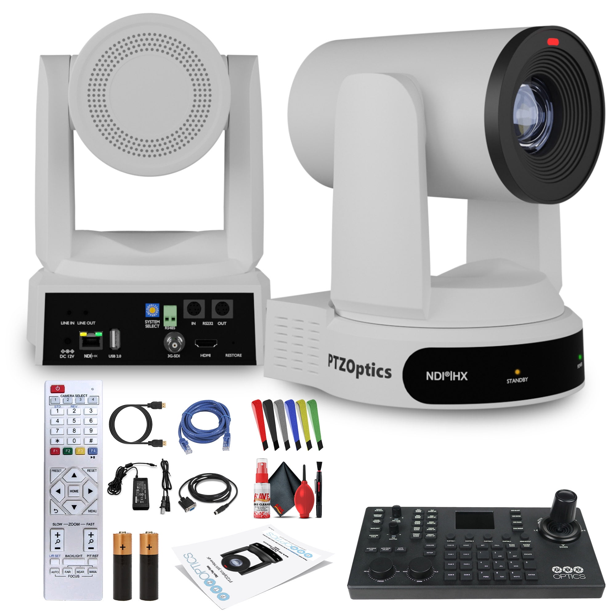 PTZOptics Move 4K SDI/HDMI/USB/IP PTZ Camera with 30x Optical Zoom ...
