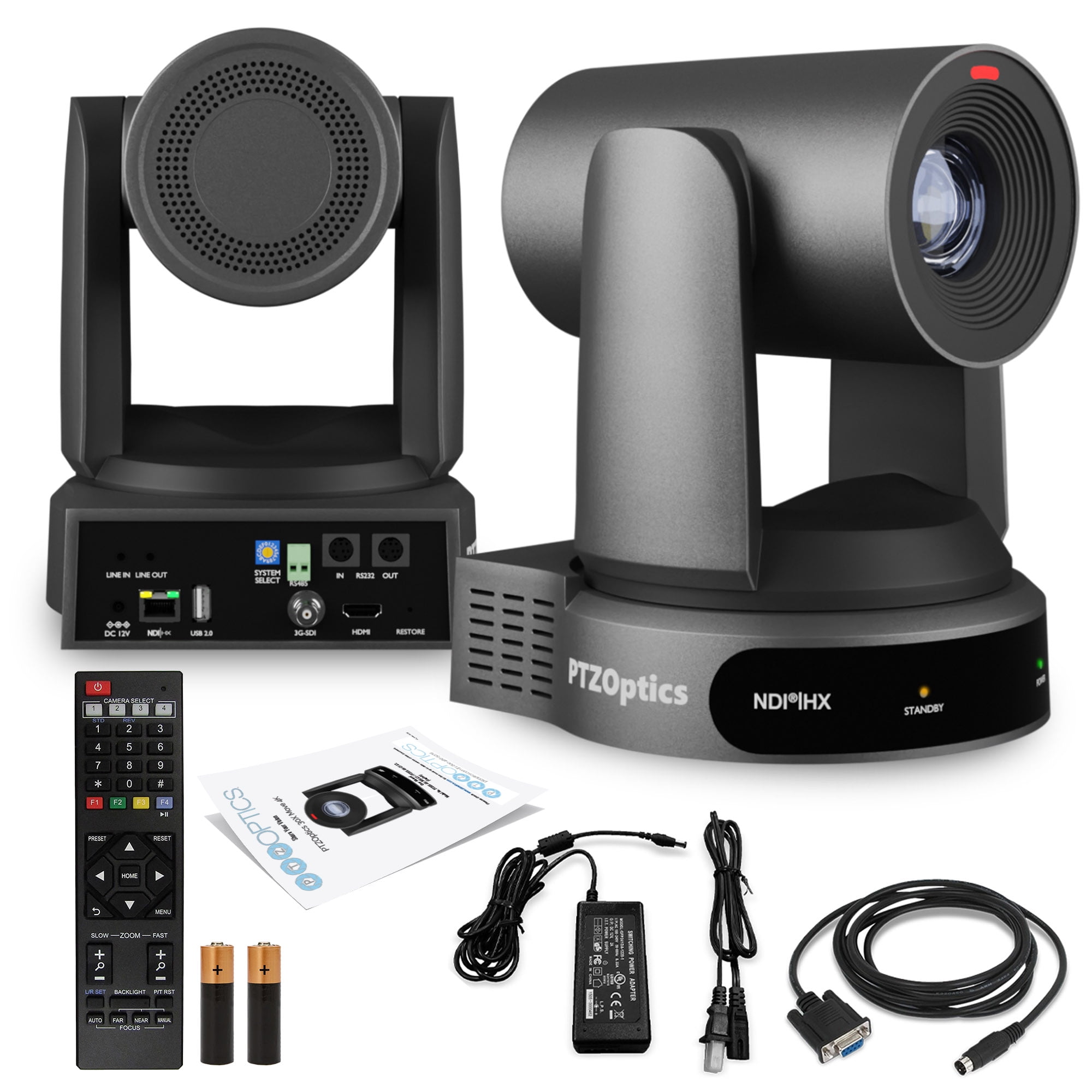 PTZOptics Move 4K SDI/HDMI/USB/IP PTZ Camera with 30x Optical Zoom ...