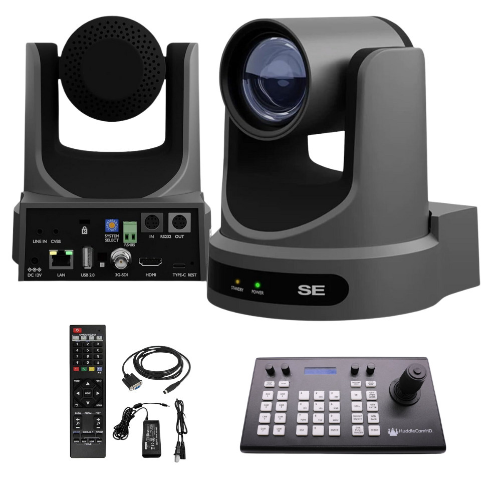 PTZOptics Move SE 20x 1080p Full HD Advanced PTZ Auto-Tracking Pan Tilt ...