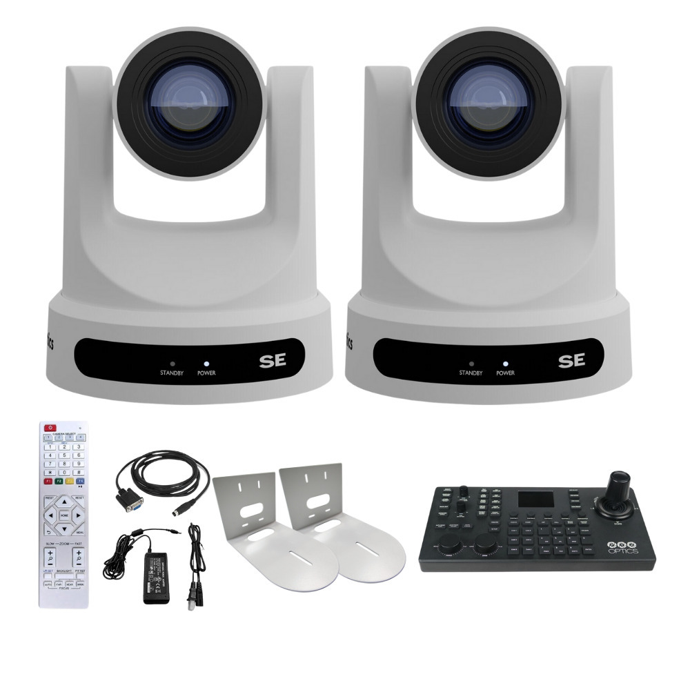 PTZOptics Move SE 20x 1080p Full HD Advanced PTZ Auto-Tracking Pan Tilt ...