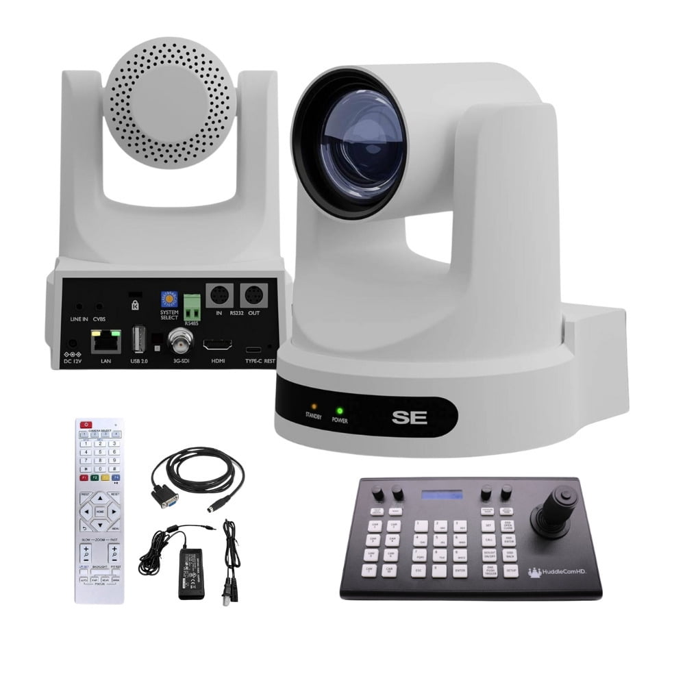 PTZOptics Move SE 20x 1080p Full HD Advanced PTZ Auto-Tracking Pan Tilt ...