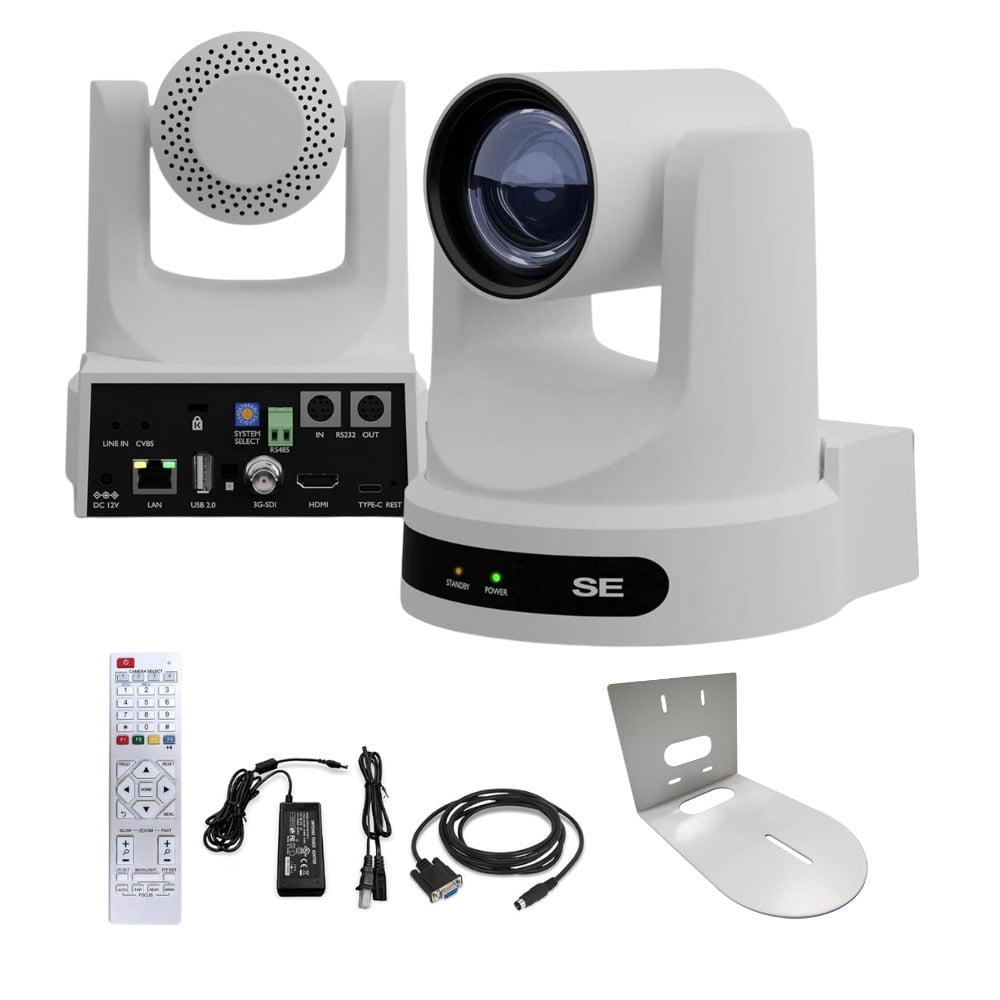 PTZOptics Move SE 20x 1080p Full HD Advanced PTZ Auto-Tracking Pan Tilt ...