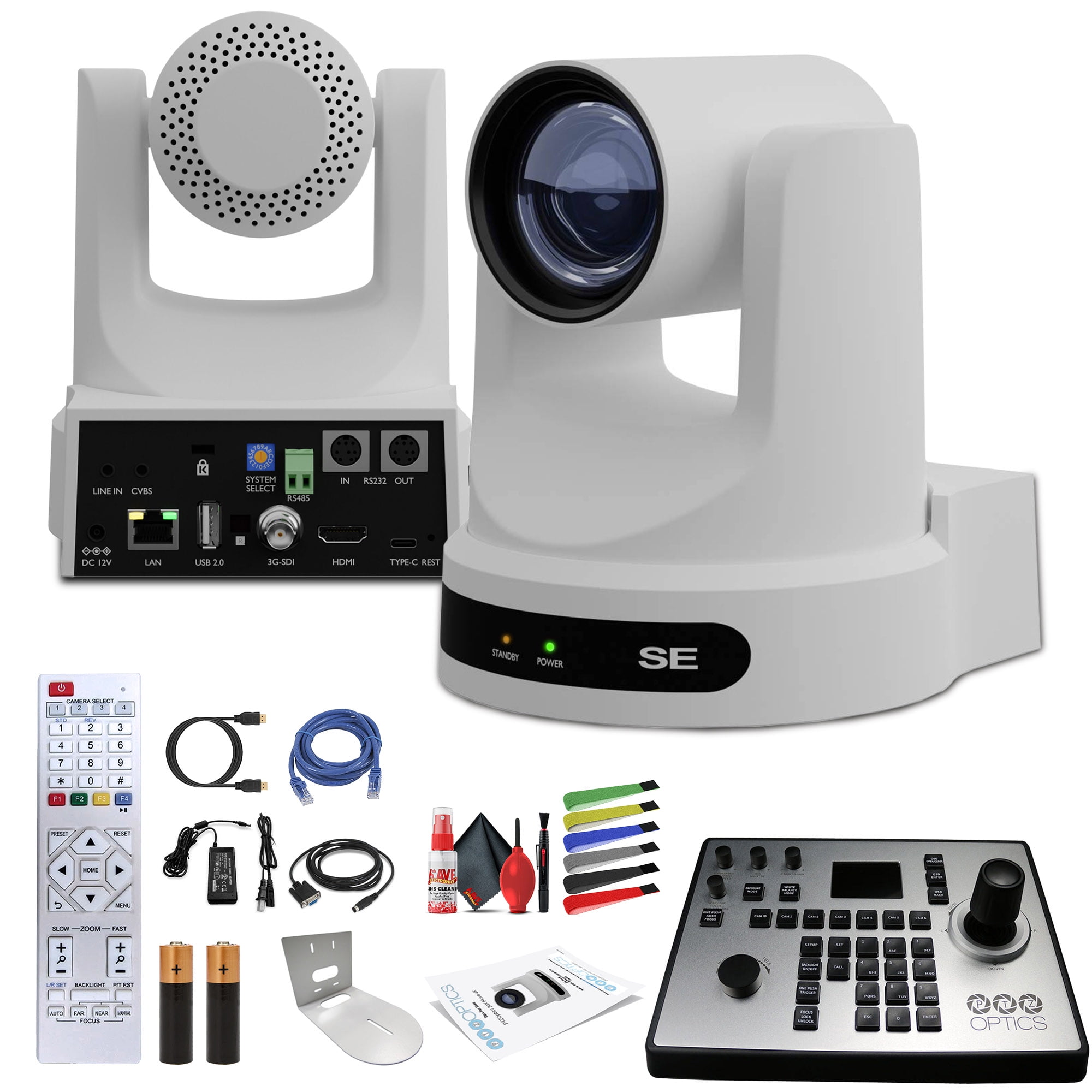 PTZOptics Move SE PTZ Camera with 12x Optical Zoom + PTZOptics PT-JOY ...