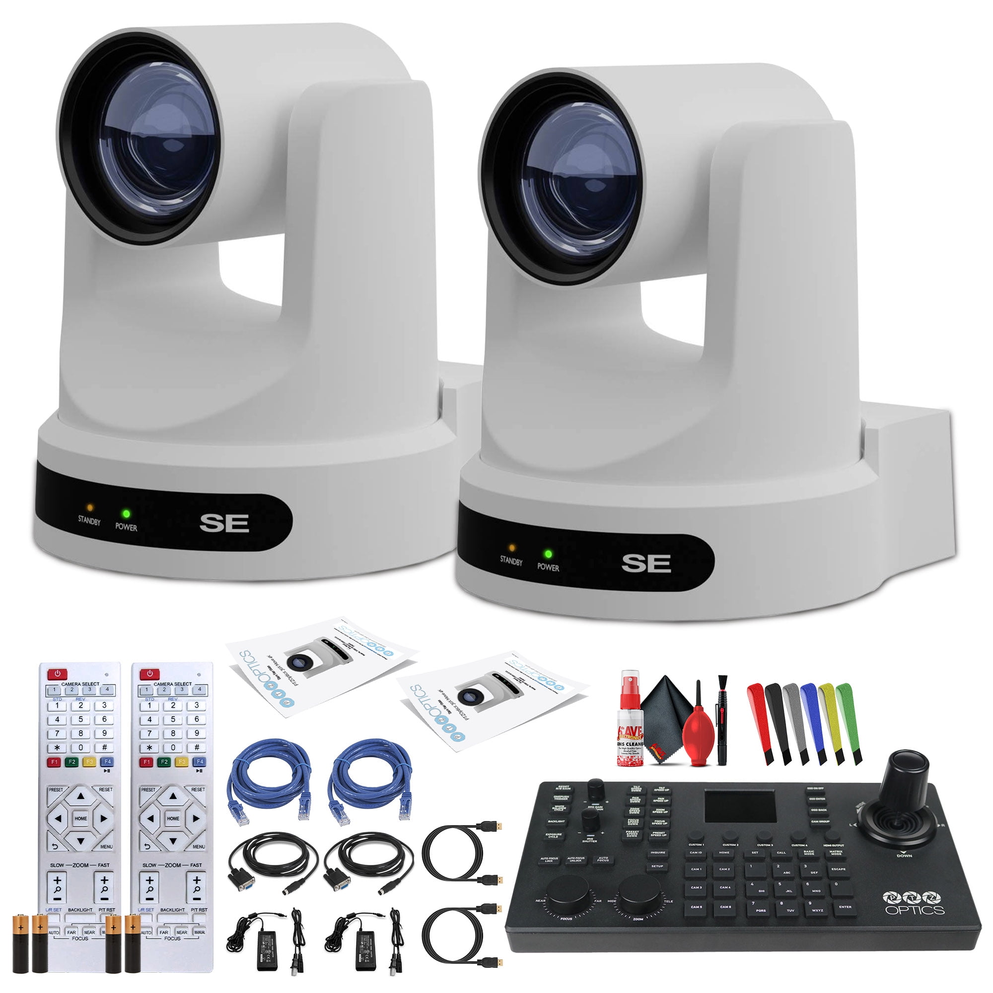 PTZOptics Move SE PTZ Camera with 30x Optical Zoom (White) (PT30X-SE-WH ...