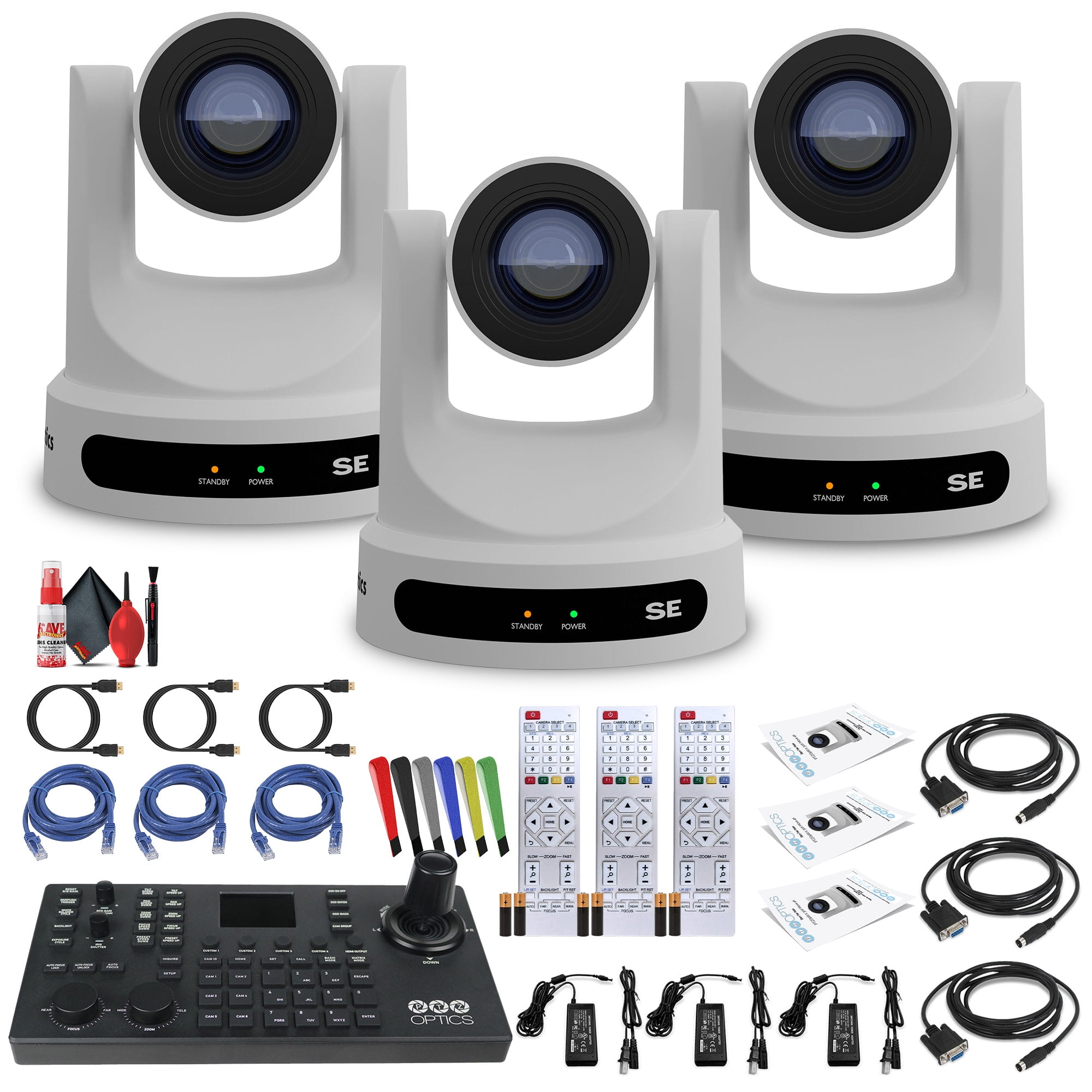 PTZOptics Move SE PTZ Camera with 30x Optical Zoom (White) (PT30X-SE-WH ...