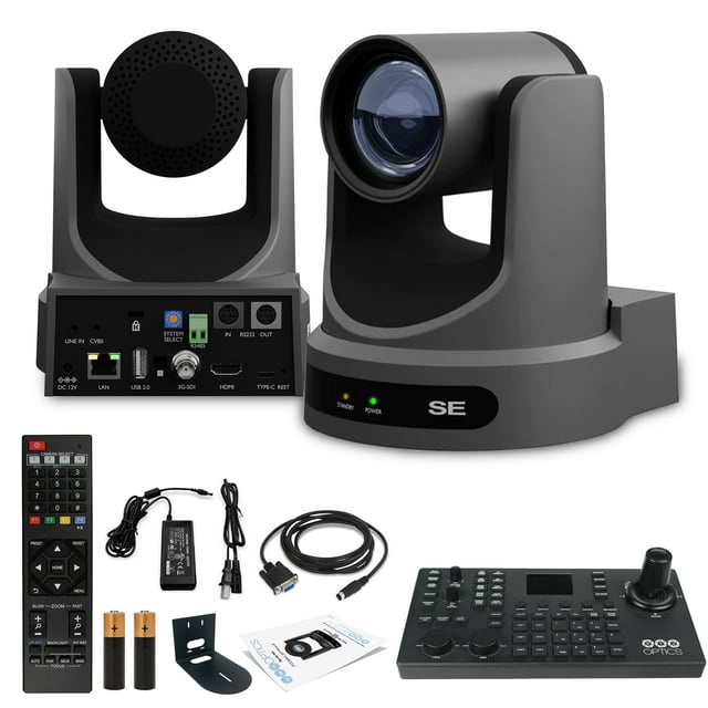 PTZOptics Move SE PTZ Camera with 20x Optical Zoom (PT20X-SE-GY-G3 ...
