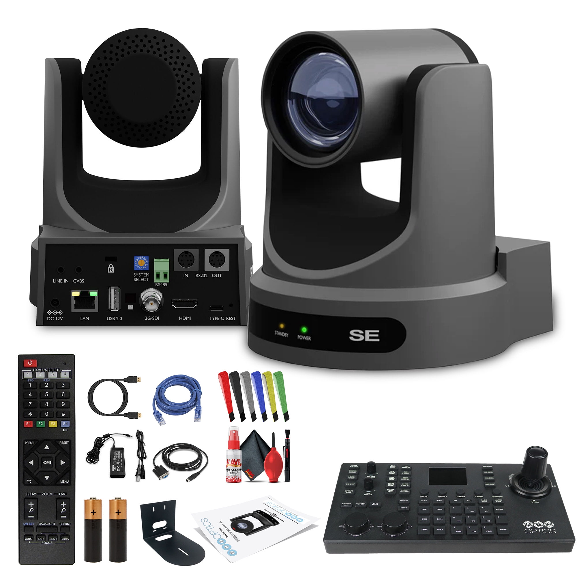 PTZOptics Move SE PTZ Camera with 30x Optical Zoom + SuperJoy PTZ ...