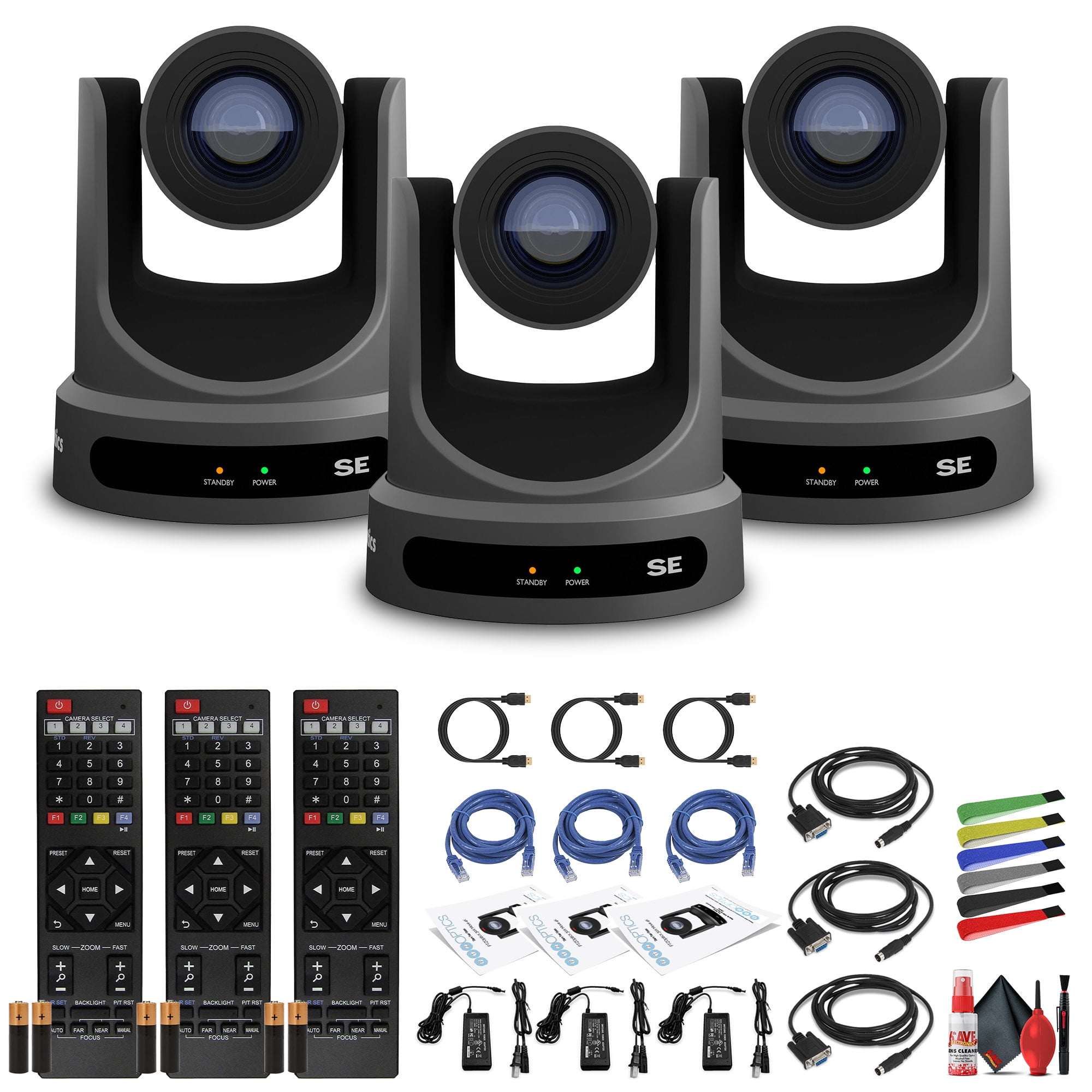 PTZOptics Move SE SDI/HDMI/USB/IP PTZ Camera with 20x Optical Zoom ...