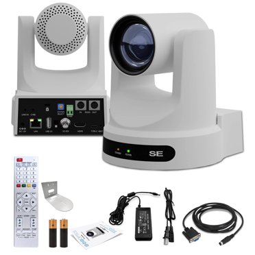 PTZOptics Move SE PTZ Camera with 20x Optical Zoom (PT20X-SE-GY-G3) + SuperJoy PTZ Camera ...