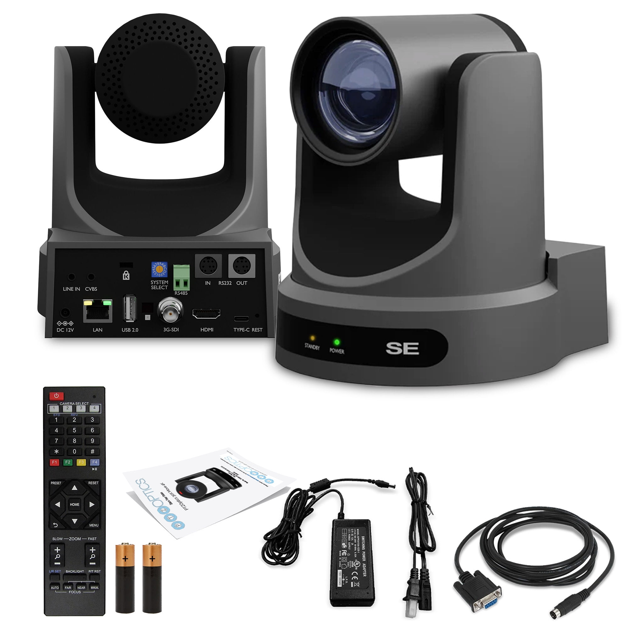 PTZOptics Move SE Video Camera - Live Stream & Record, SDI/HDMI/USB/IP ...