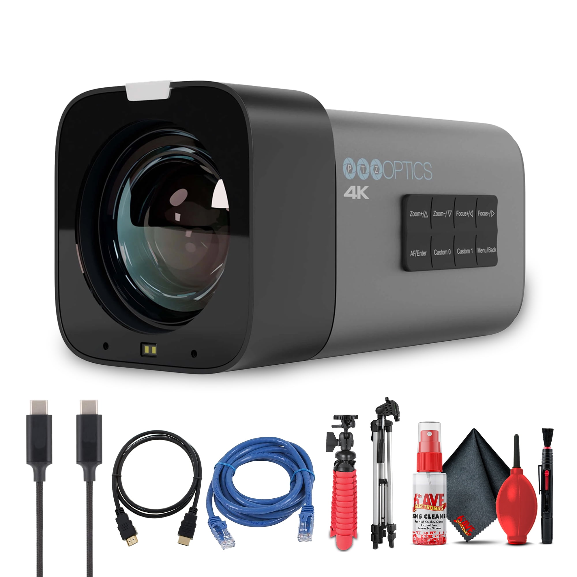 PTZOptics Studio 4K Camera (Gray) | 12x Optical Zoom | UHD60 Video | IP ...