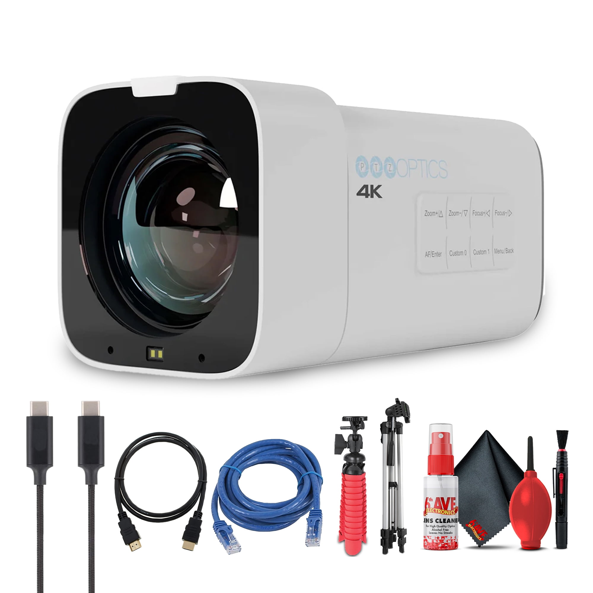 PTZOptics Studio 4K Camera (White) | 12x Optical Zoom | UHD60 | NDI|HX2 ...