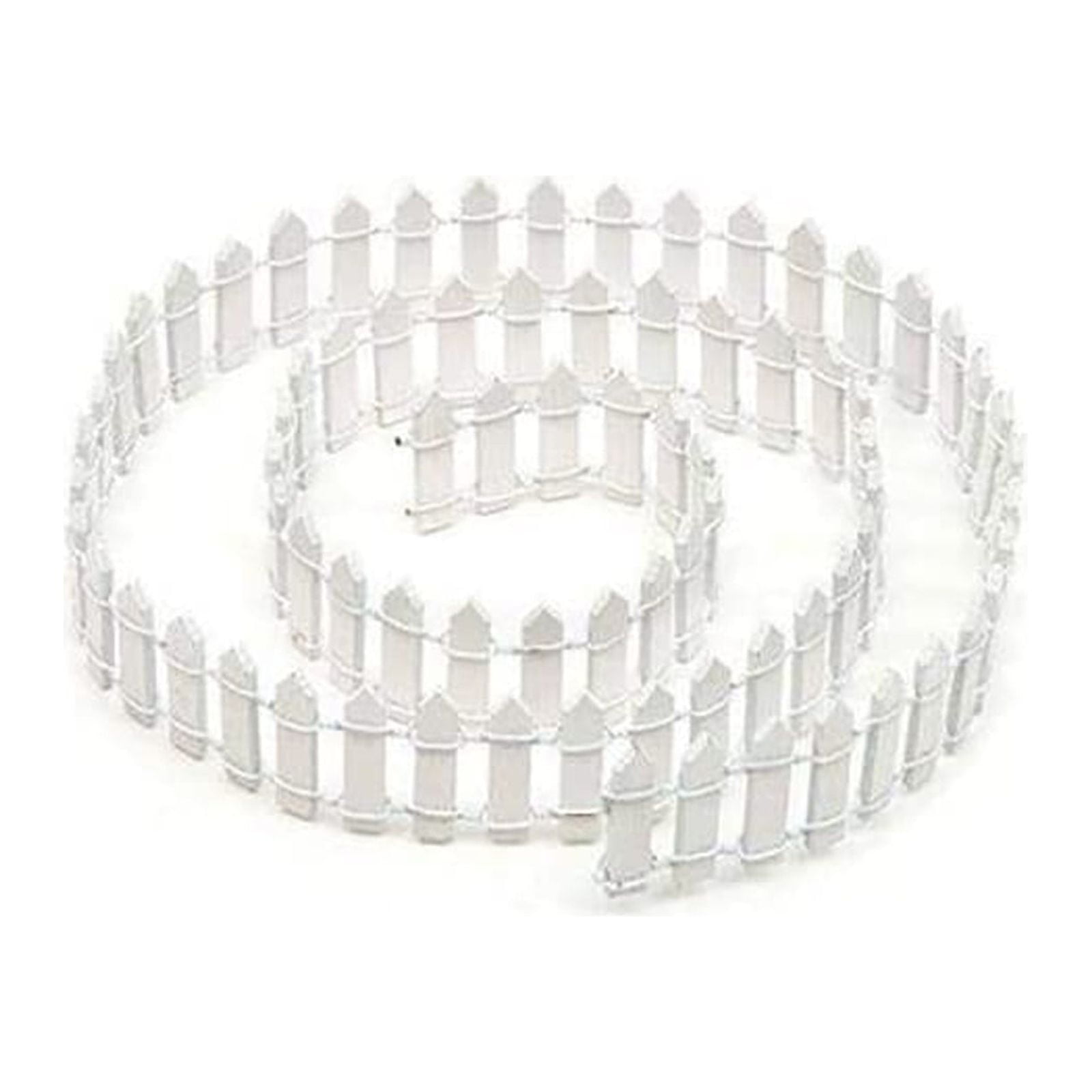 PTZZ Decorative White Plastic Garden Fence, Flexible Border Edging For ...