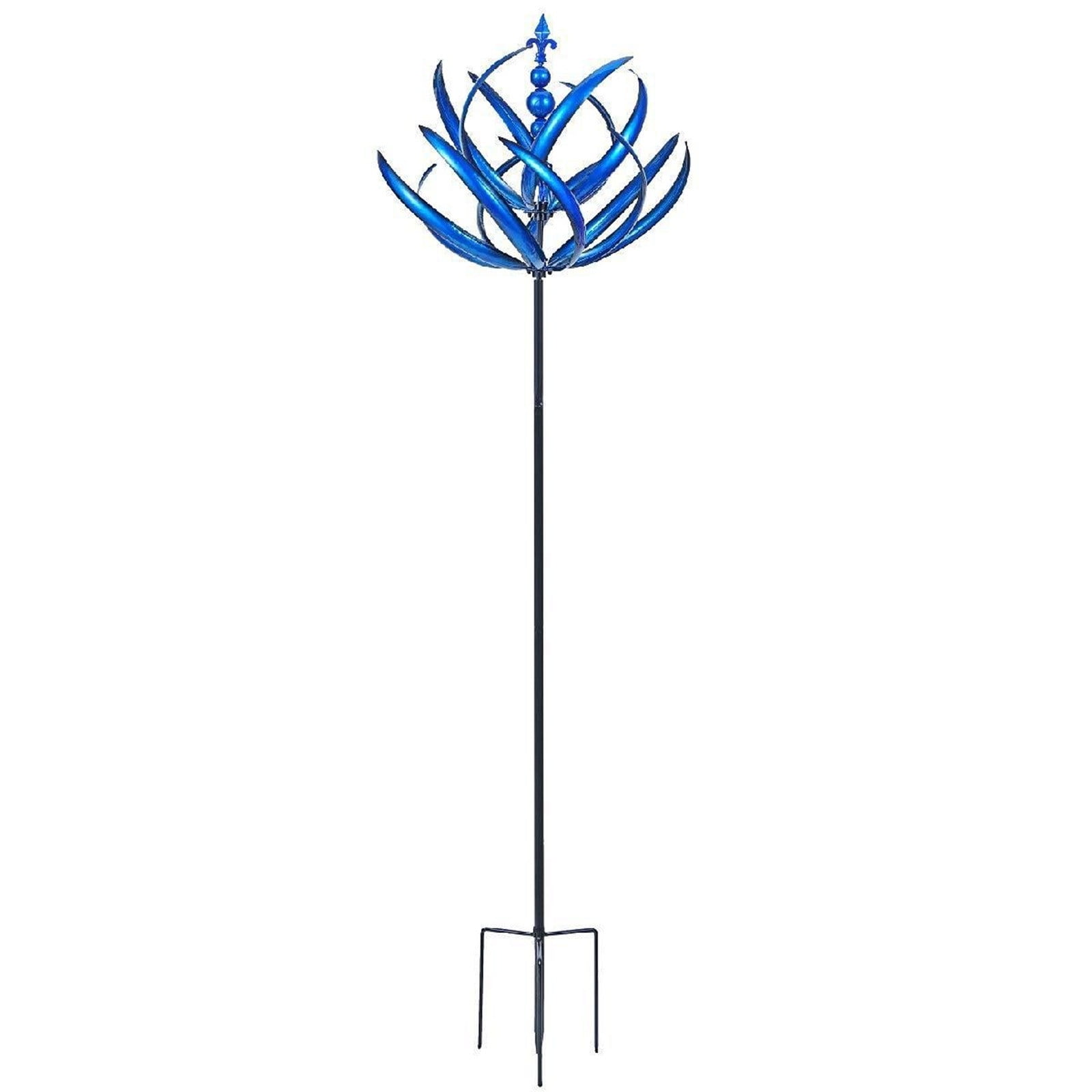 PTZZ Elegant Blue Metal Wind Spinner With Weather-Resistant Finish For ...
