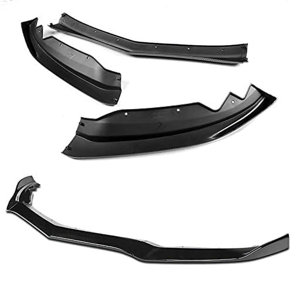 PU/699/PBK Painted Black Front Bumper Body Kit Splitter Lip 3PCS ...