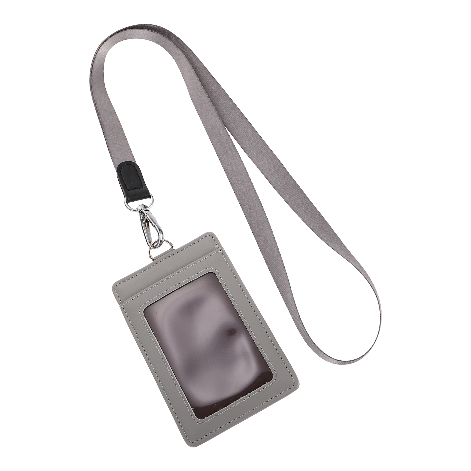 ifundom Waterproof Vertical Rectangle Badge Holder with Lanyard PU ...