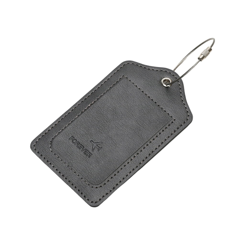 PU Bag Identifier With Secure Metal Clip and Concealed Information ...