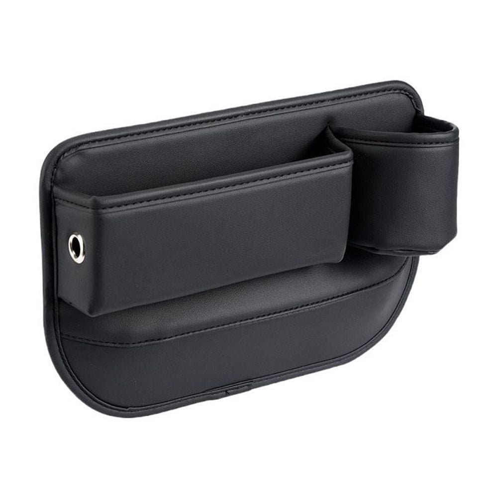 PU Car Seat Space Storage Box with Cup Holder for In-Car Storage, 2-in ...