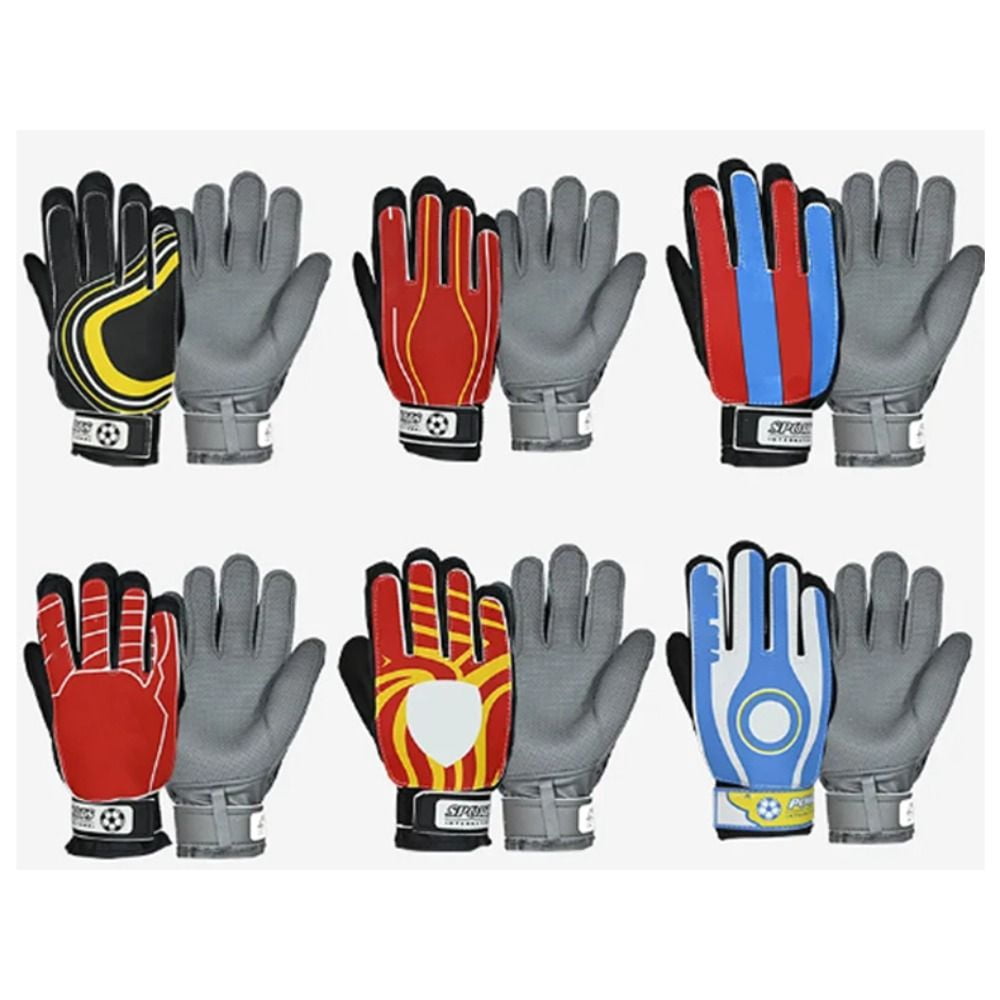 PU Child Kids Non-slip Football Soccer Goalie Gloves Goalkeeper Gloves ...
