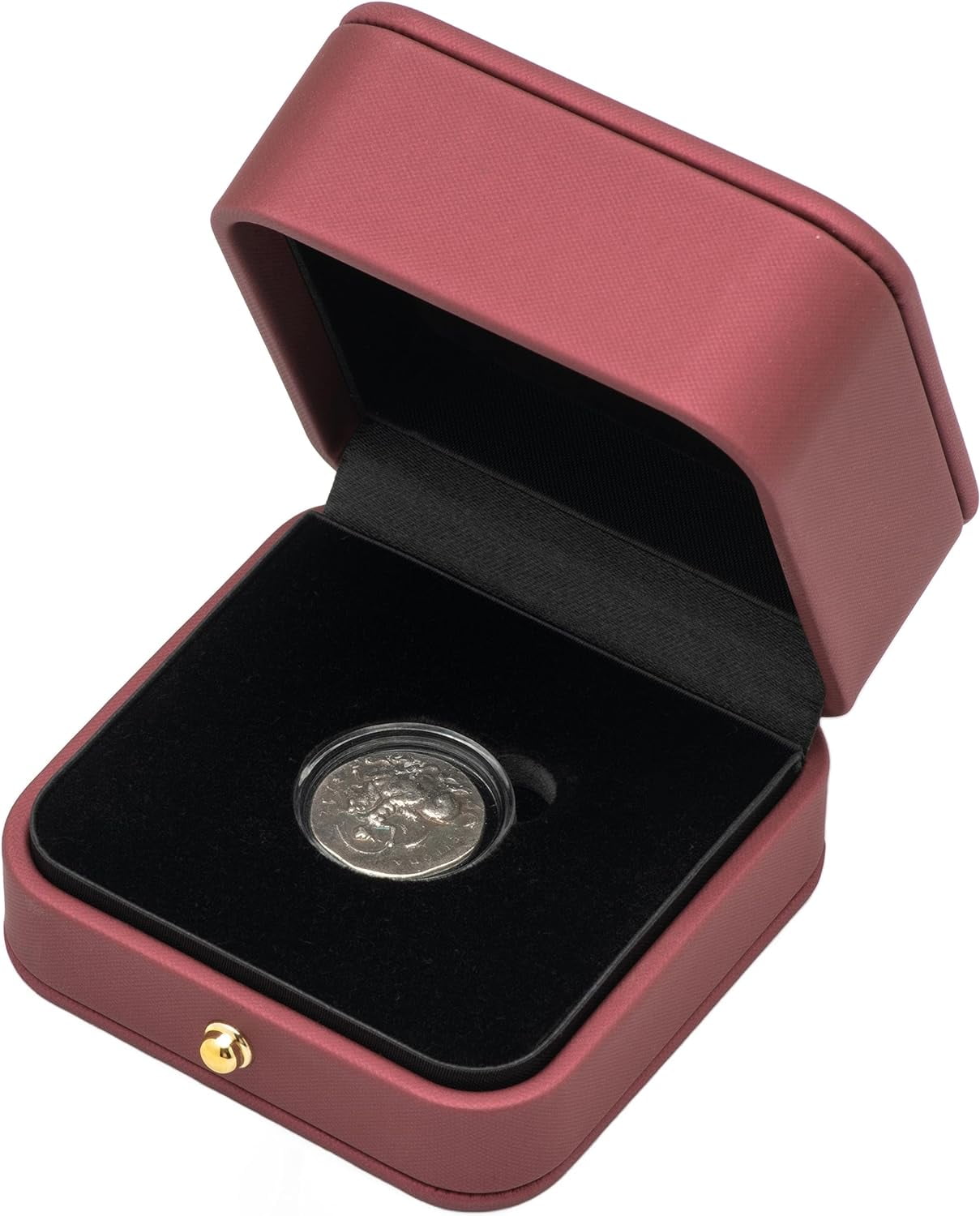 PU Coin Presentation Display Box Holder with Coin Capsule - Walmart.com