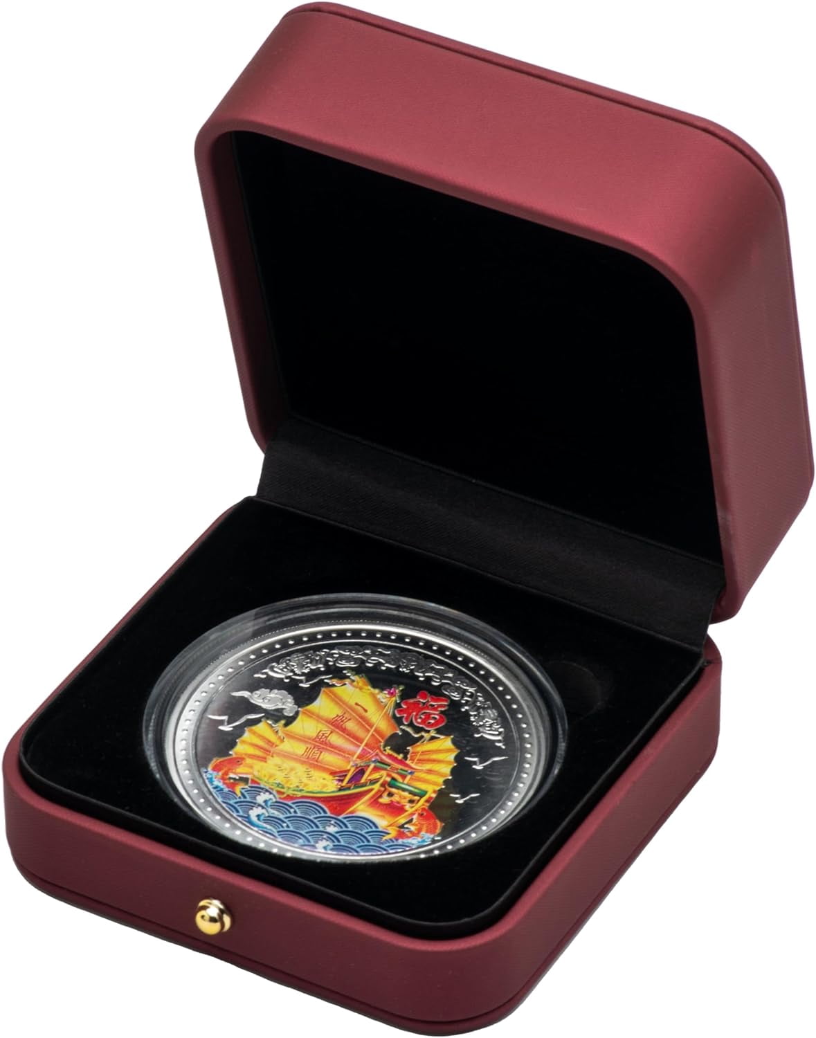 PU Coin Presentation Display Box Holder with Coin Capsule - Walmart.com