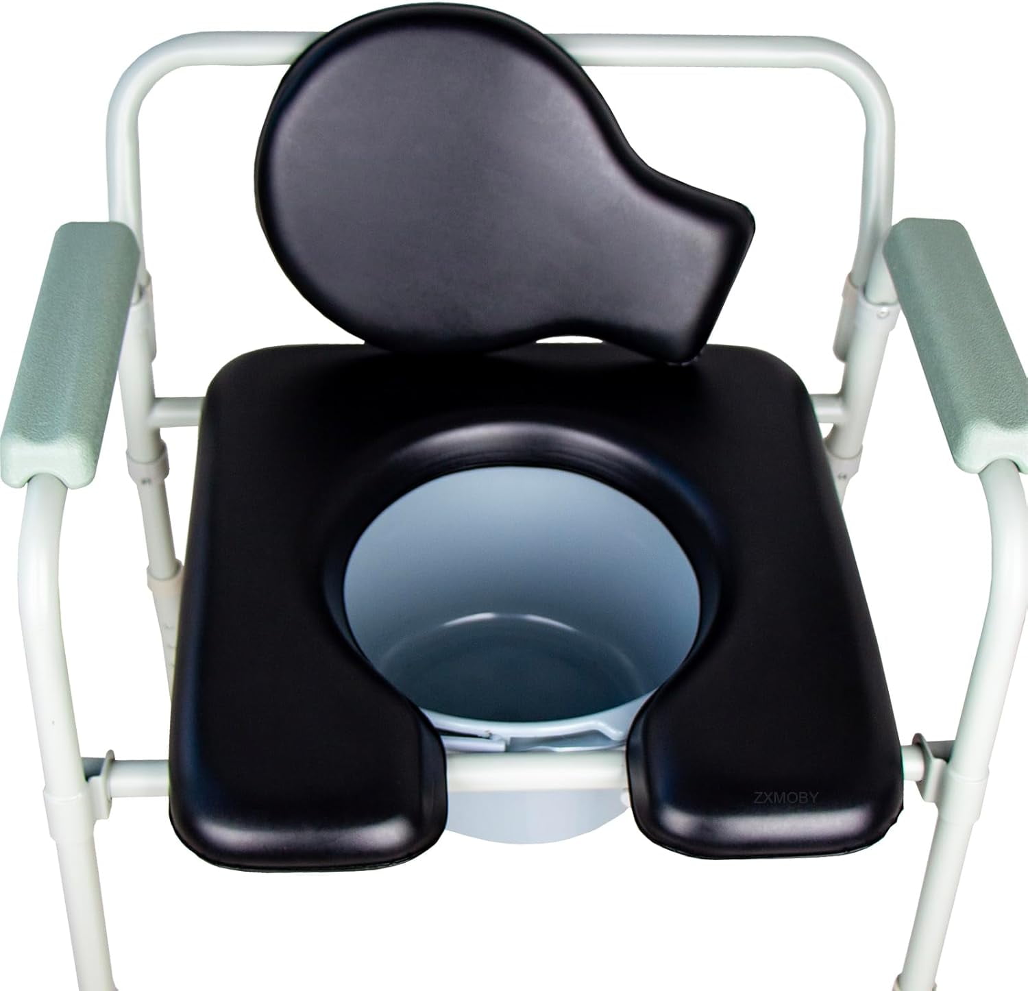 PU Commode Seat Cushion Universal Fit Toilet Chair, Sponge Padded Soft ...