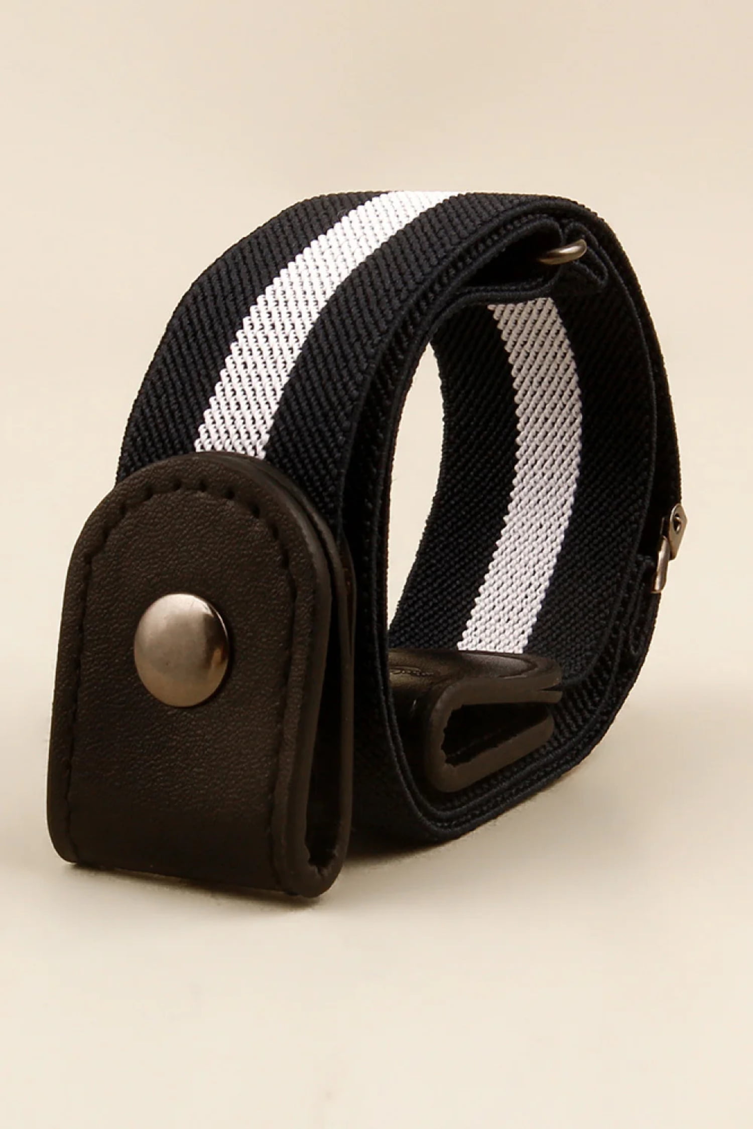 PU Elastic Snap Closure Belt - Walmart.com