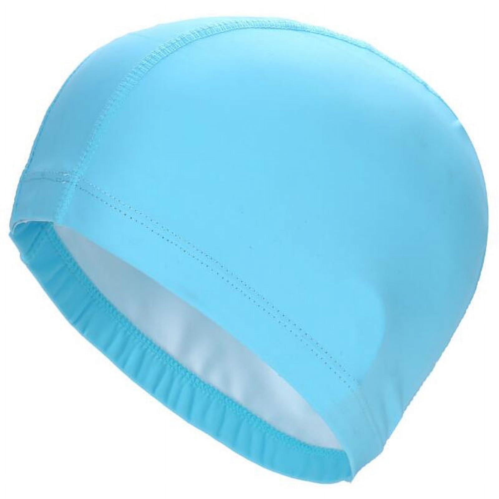 PU Fabric Swimming Cap Men Women Waterproof Swim Pool Hat Water Sport ...