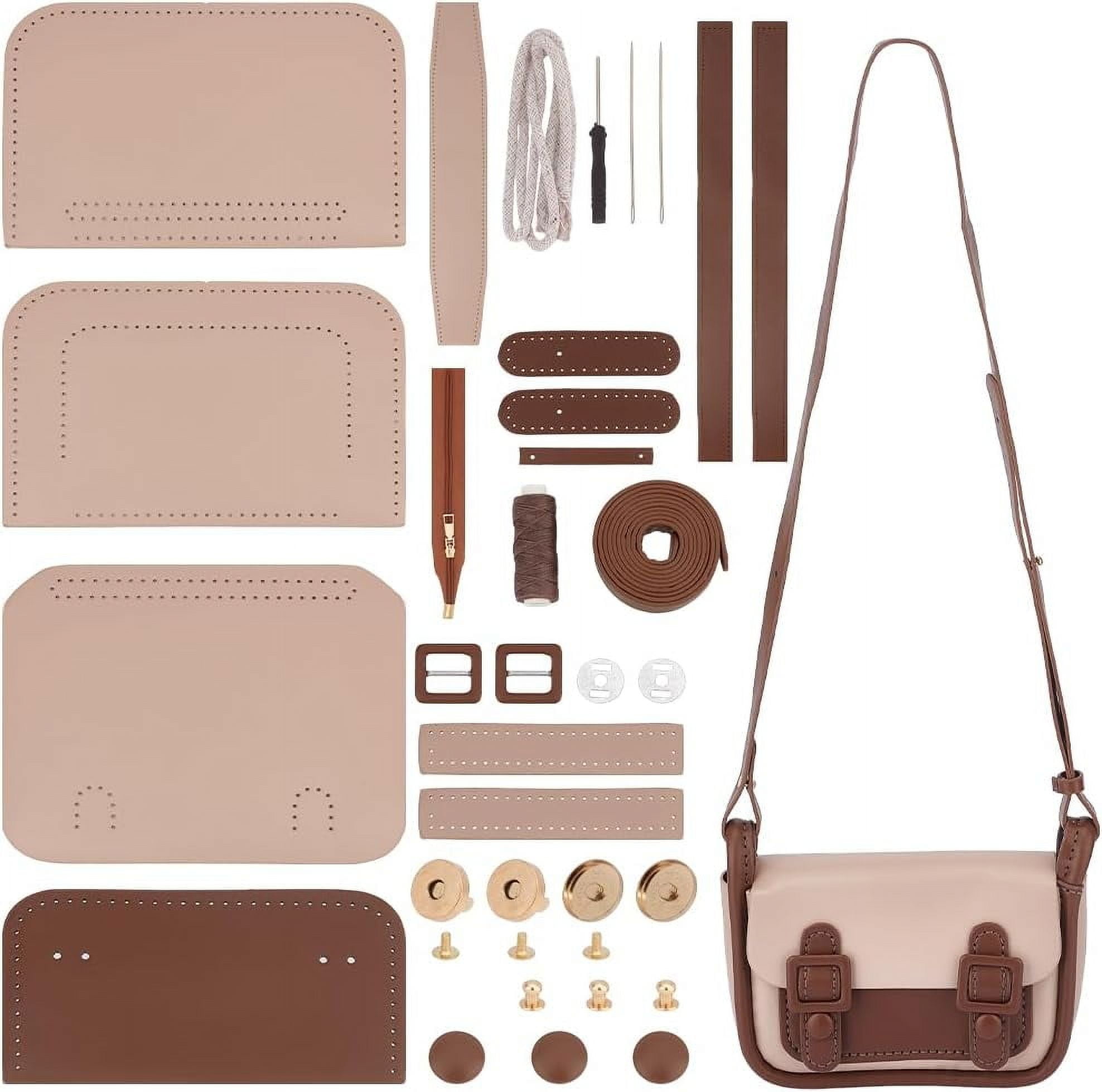 PU Imitation Leather Women's Crossbody Bag Making Kits including ...