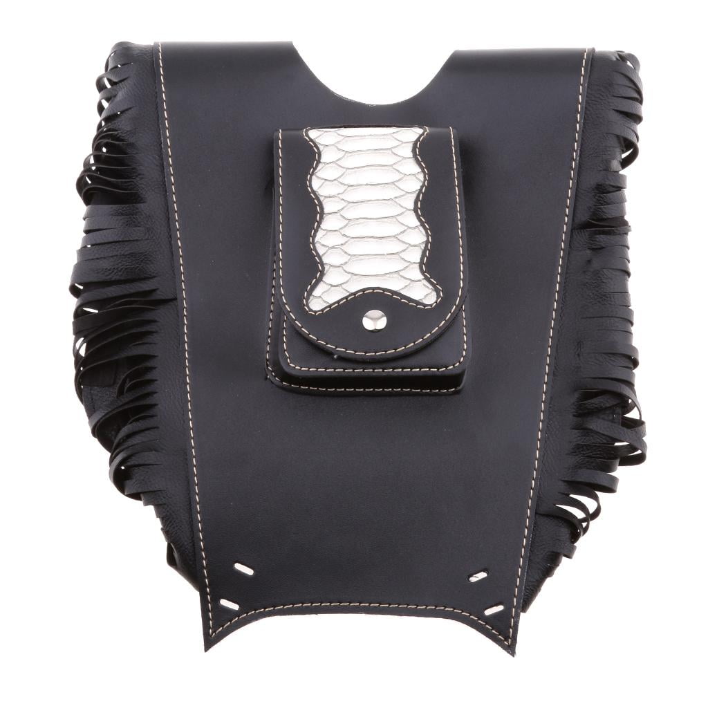 PU LEATHER MOTORCYCLE BIKE TANK Strap Panel Bra Bib - Black - Walmart.com